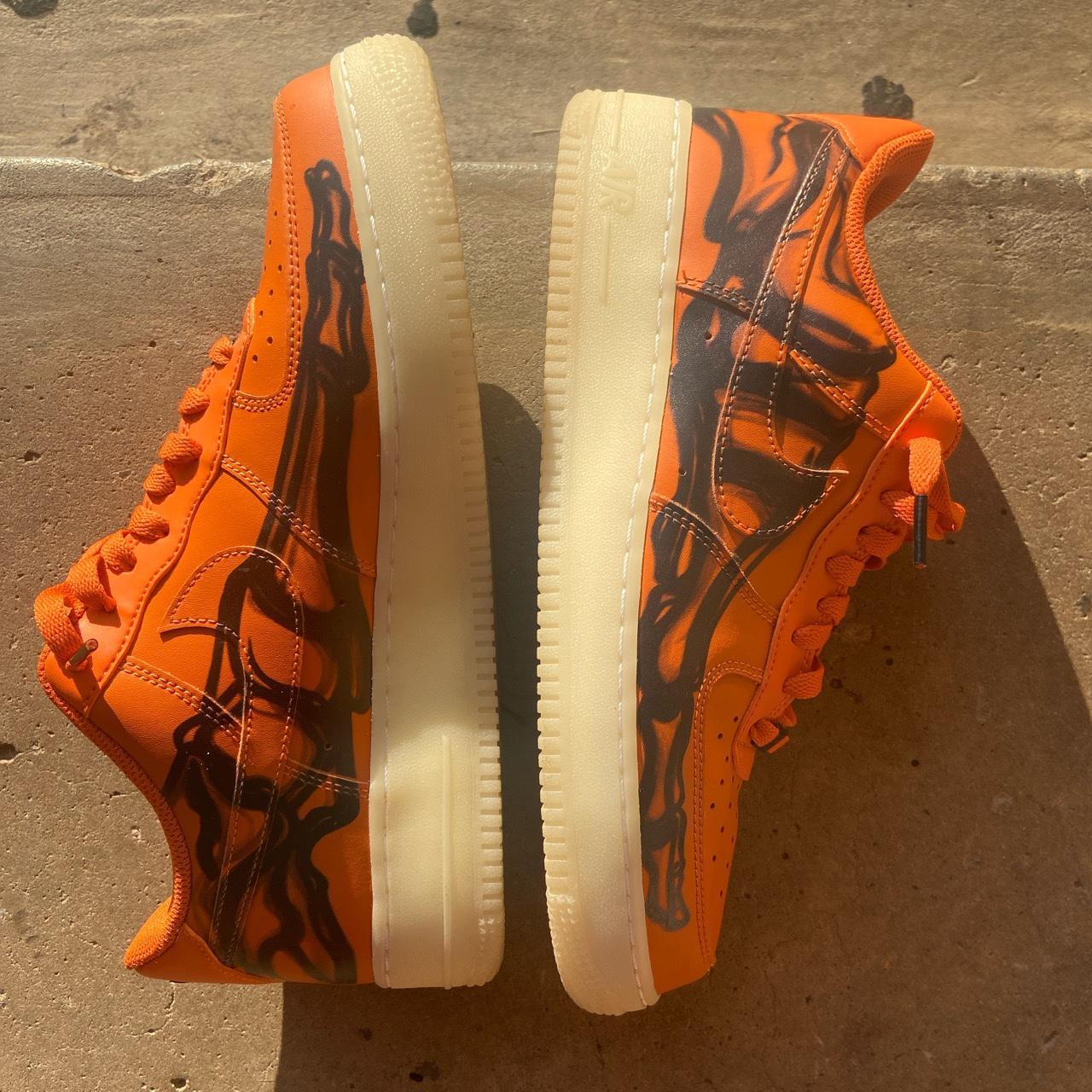 Orange Skeleton AF1 Small crease on the front - Depop