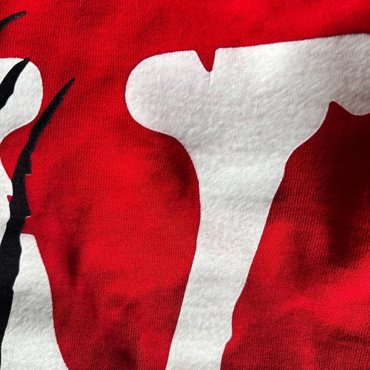 Red Vlone panther hoodie. Size small, Light wear. Dm... - Depop