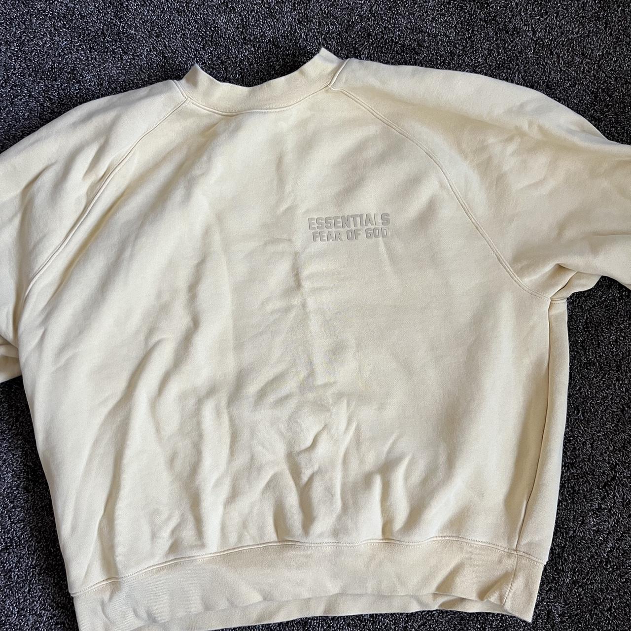 Mellow yellow essentials sweater. Warm fuzzy inside,... - Depop