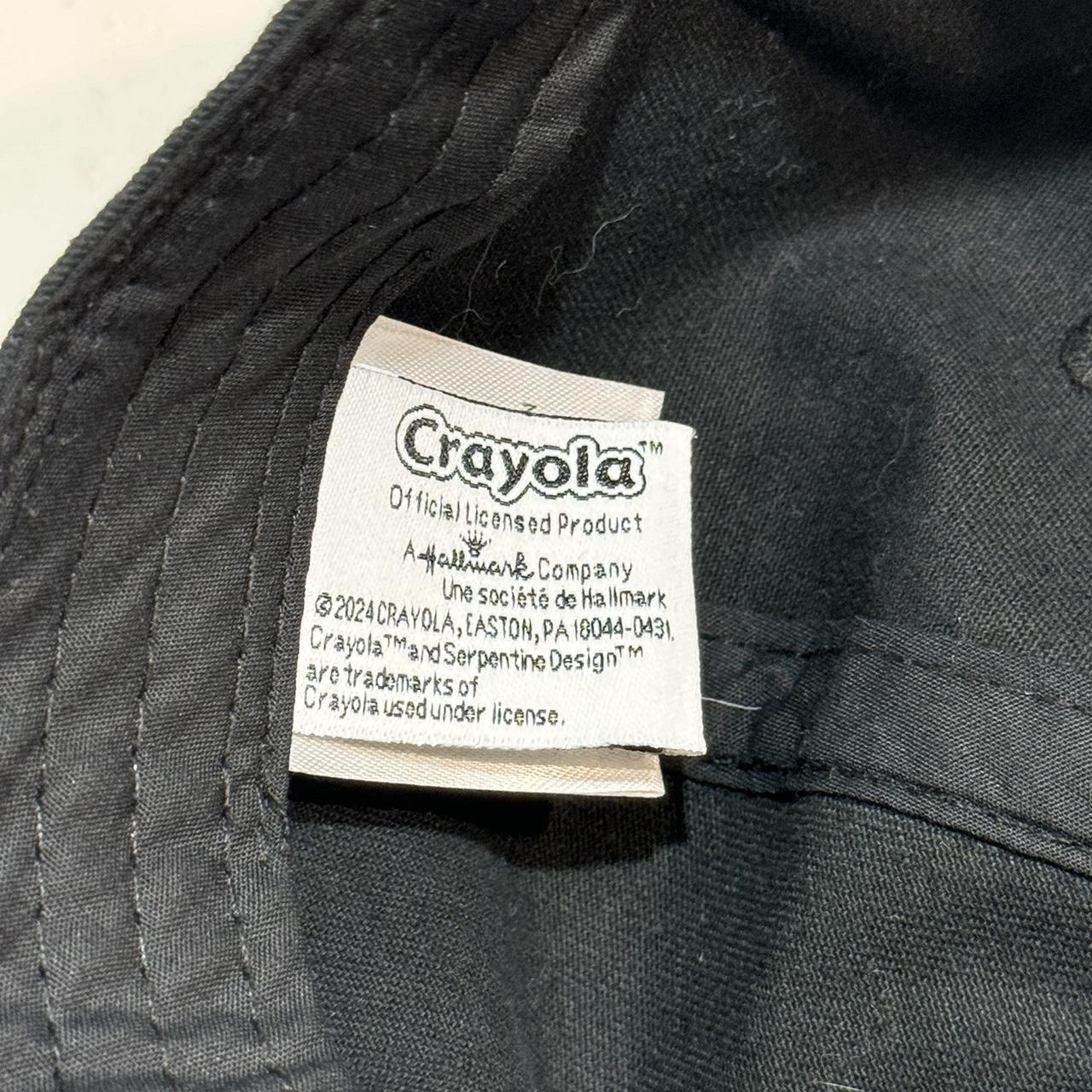 Crayola Black Cotton Snapback Hat FAST... - Depop