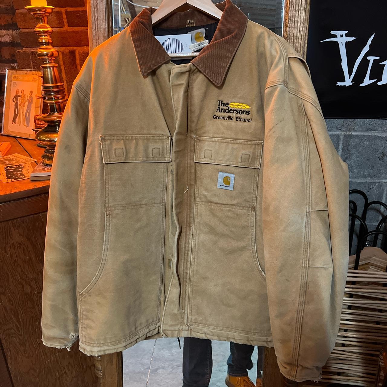 Vintage tan Carhartt jacket - XL/XXL - #mens... - Depop