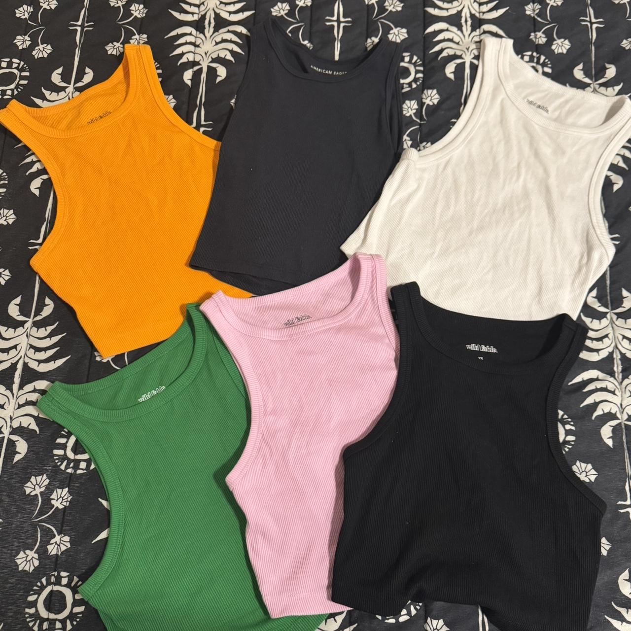 Set of (six) tanks. All wild fable brand besides top... | Depop