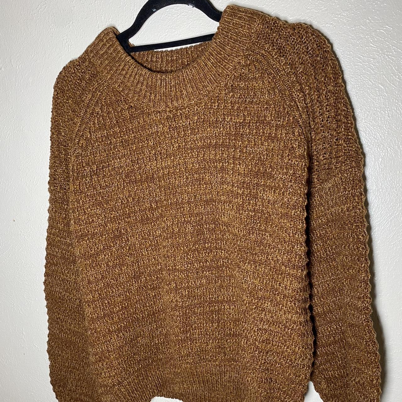 Earthy brown knit sweater by Universal Thread.... - Depop