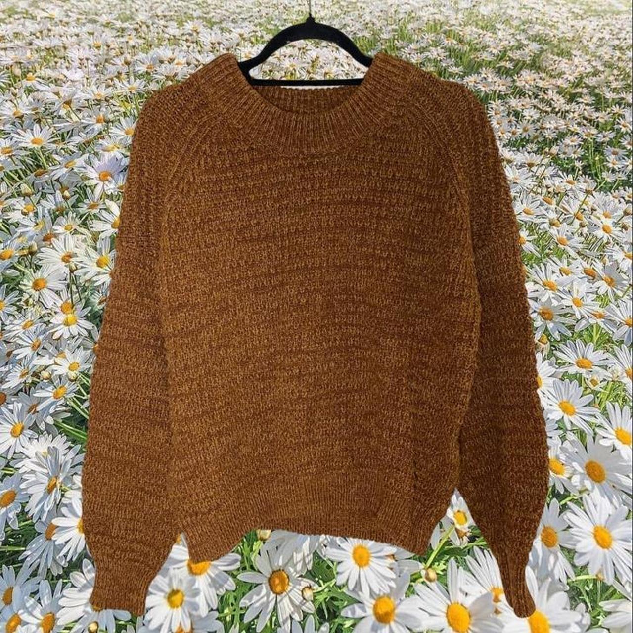 Earthy brown knit sweater by Universal Thread.... - Depop