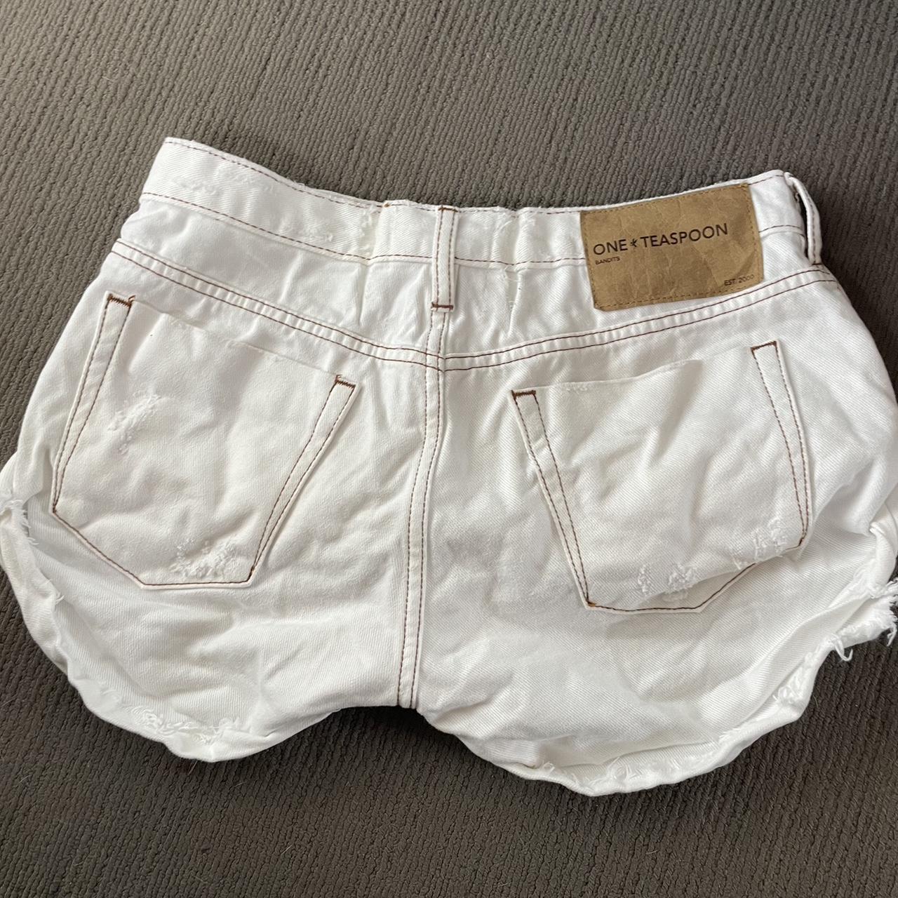 One teaspoon white Bandits size 27 - Depop