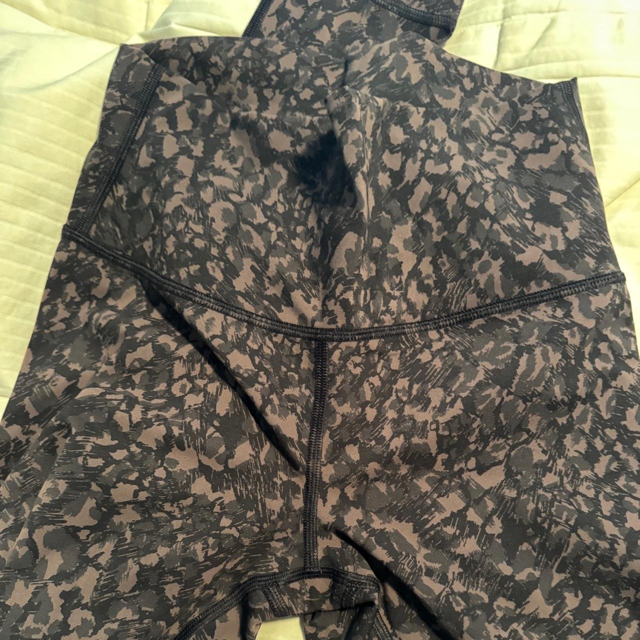 Lululemon high-waisted leopard print leggings... | Depop