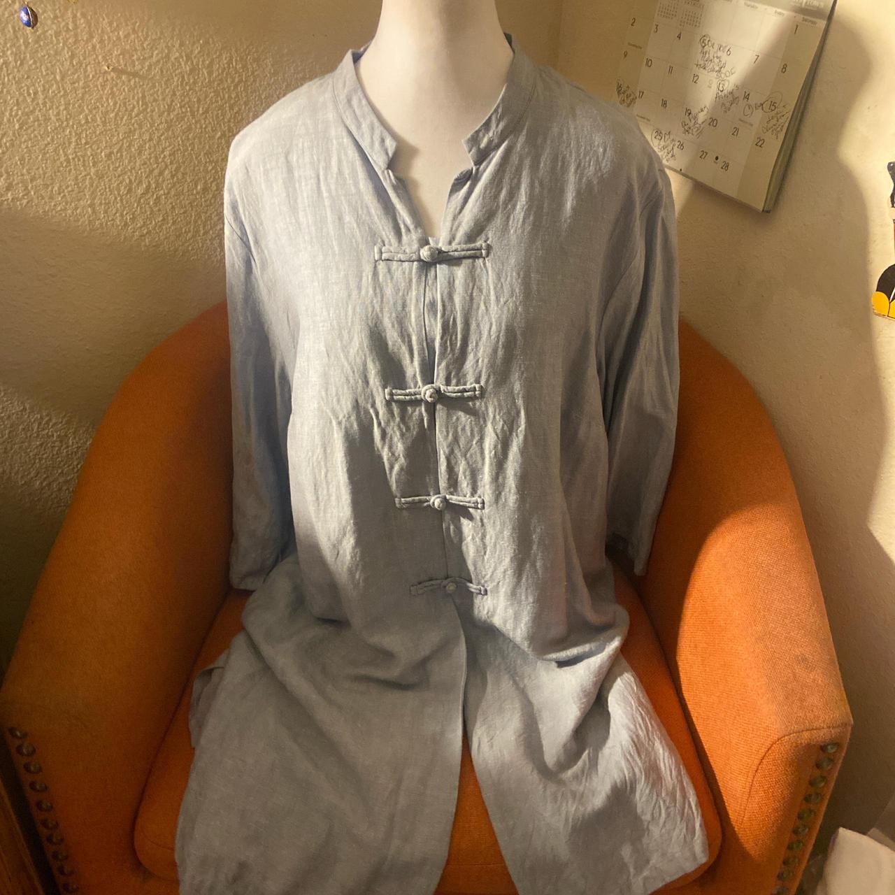 Ladies light blue Japanese style blouse!! Button... | Depop