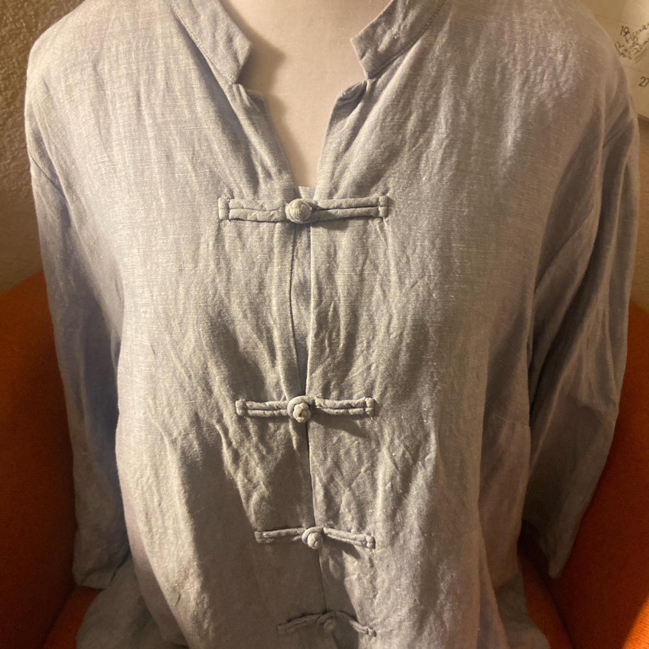 Ladies light blue Japanese style blouse!! Button... | Depop