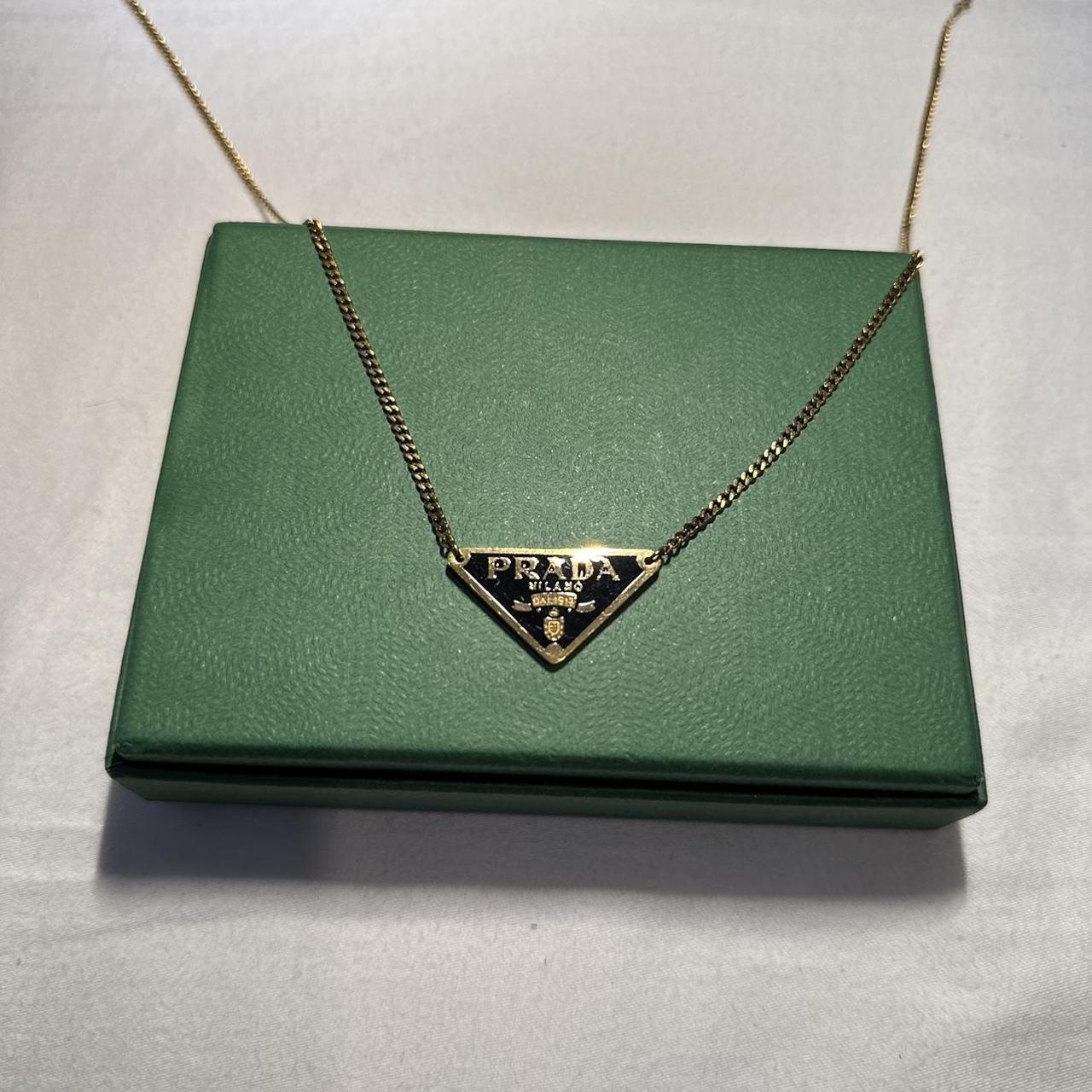 Prada 18k gold chain. Worn it for like a month or... - Depop