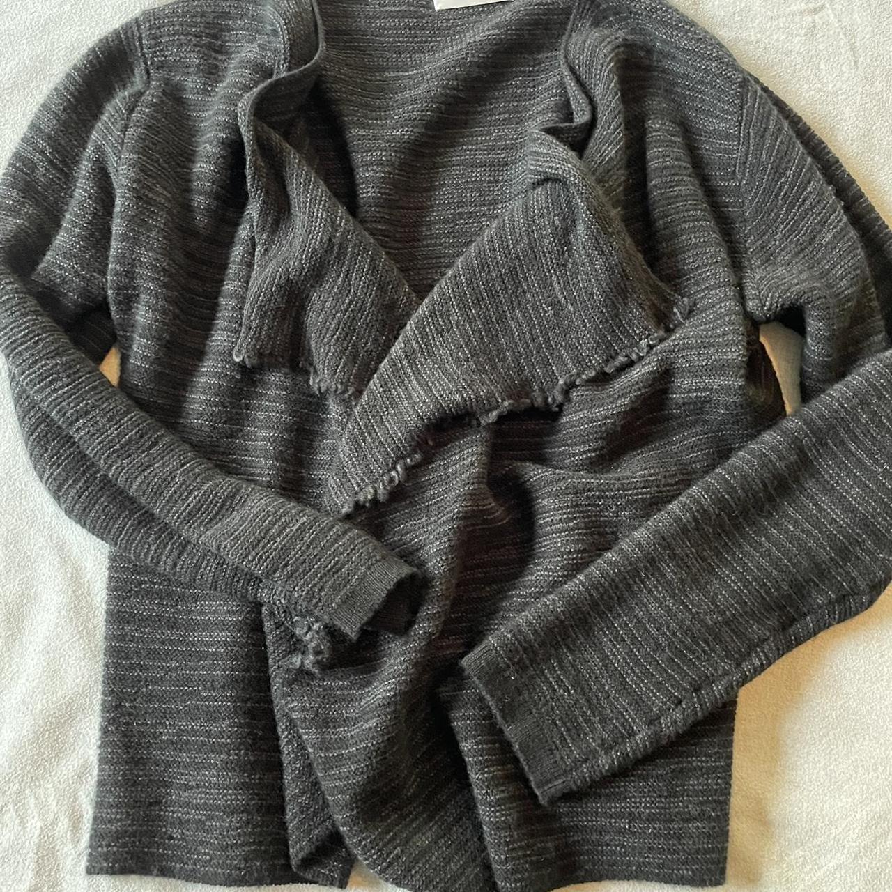 Gorgeous, soft cashmere shrug in black from Brora... - Depop