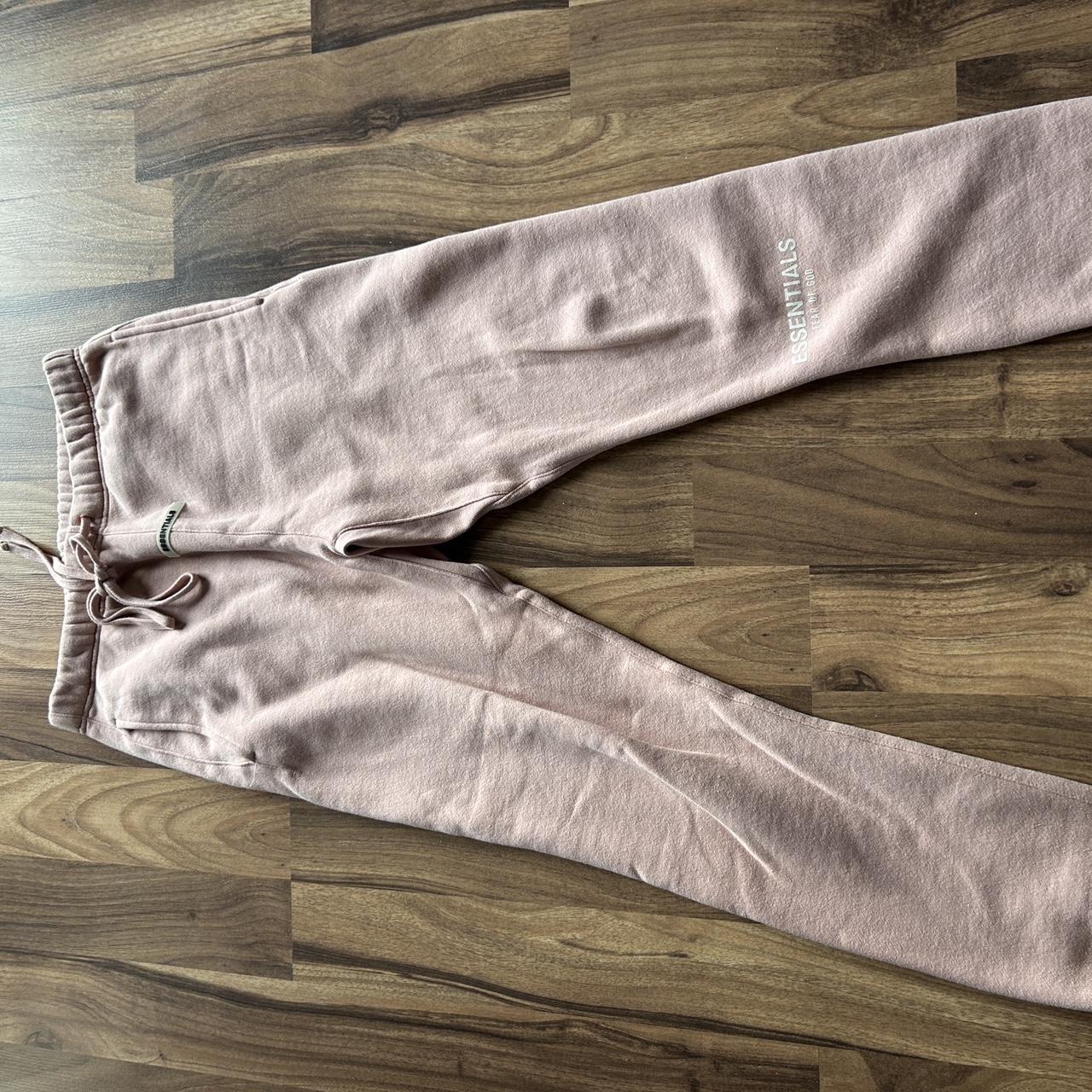 Essentials Pink Sweats Size: Small - Depop