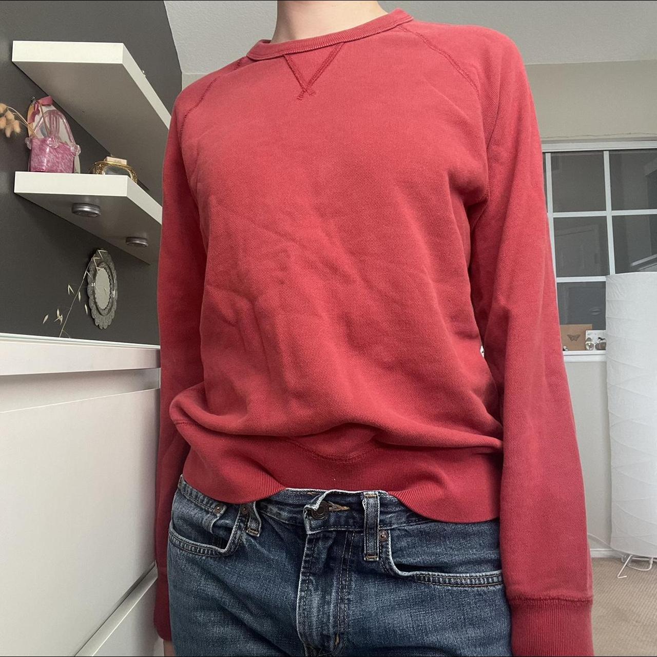 UNI QLO red crewneck. Really good quality.... - Depop