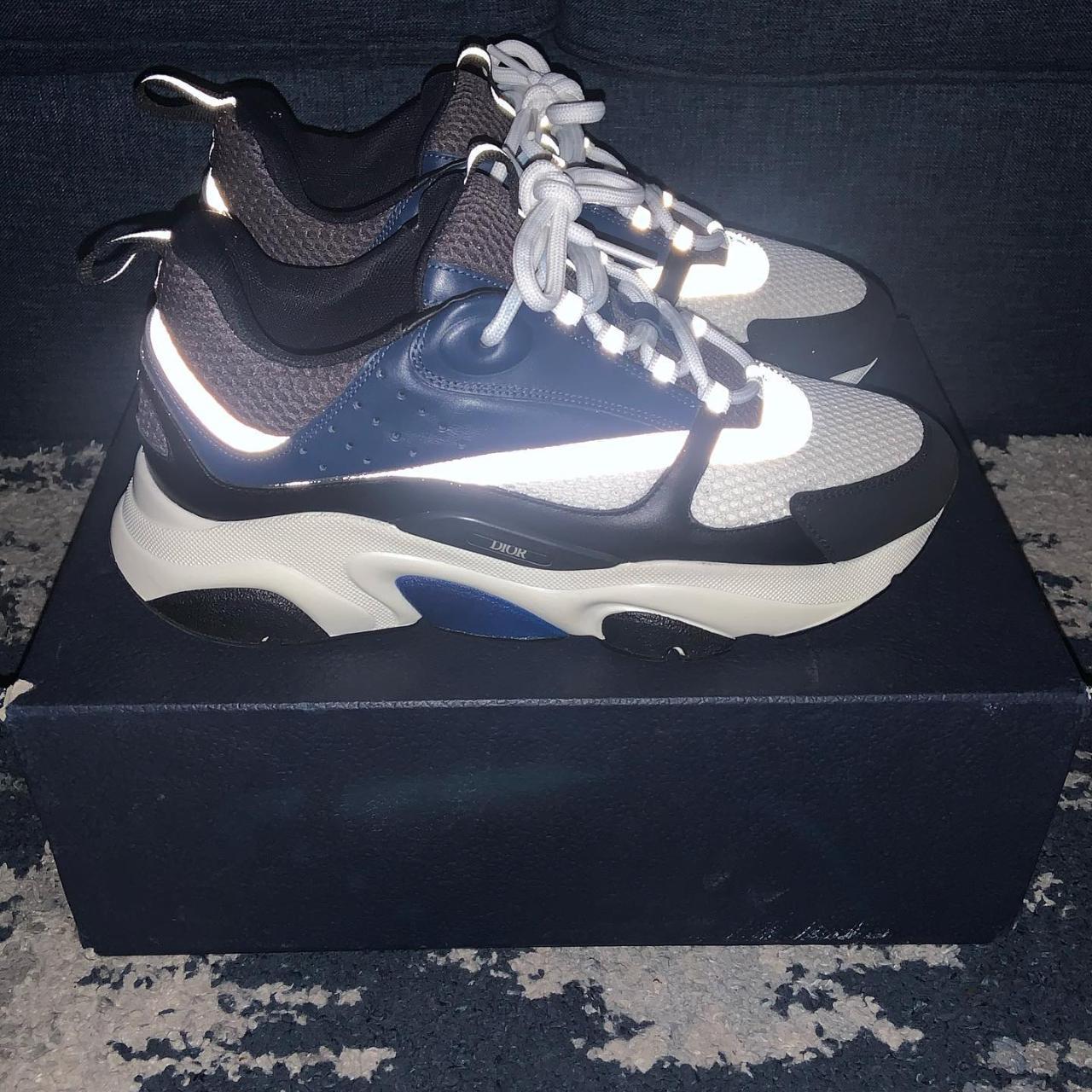 Dior B22 Navy Blue Sneaker Size: 9.5 W 8 M LIKE... - Depop