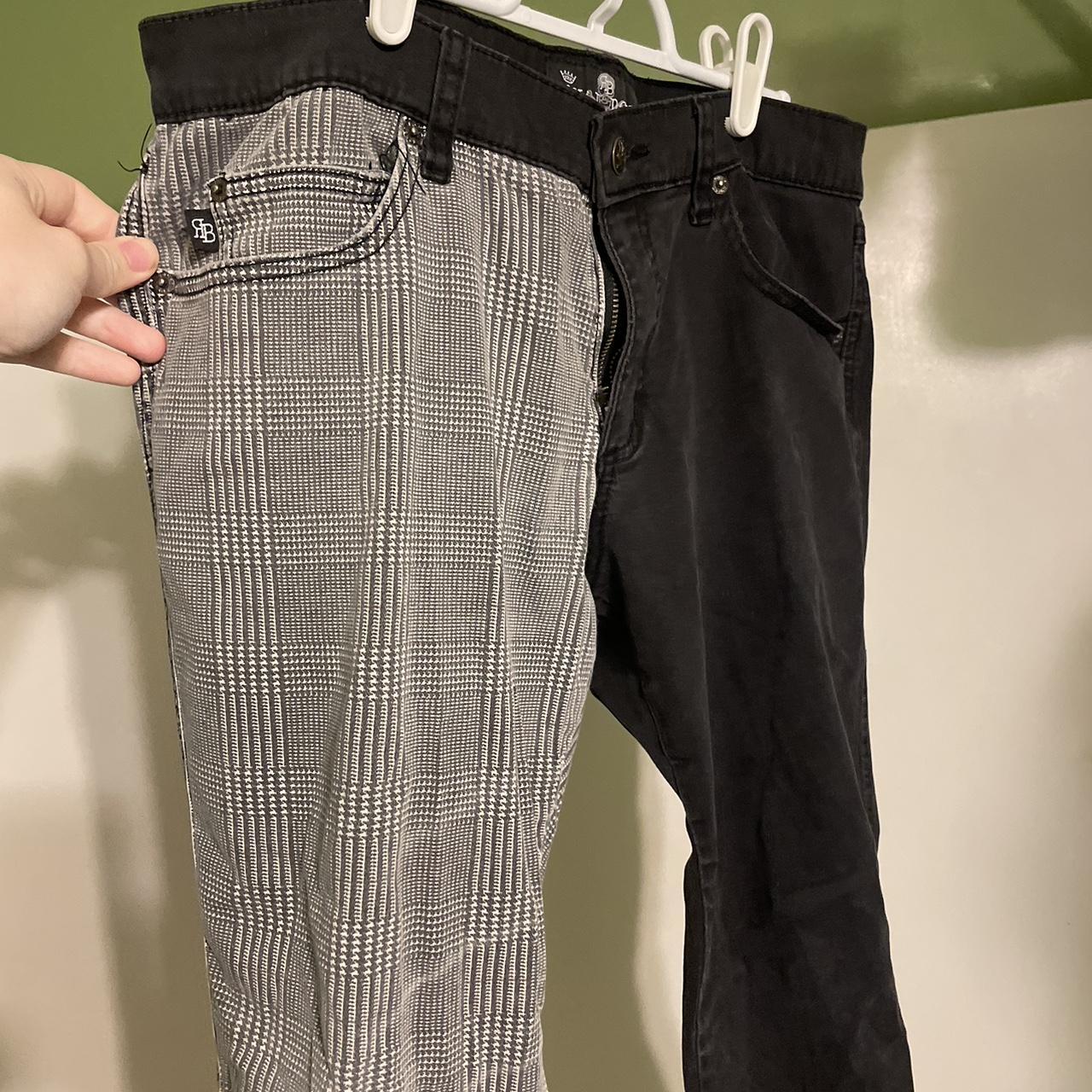 Royal Bones split leg pattern jeans size 36s - well... - Depop