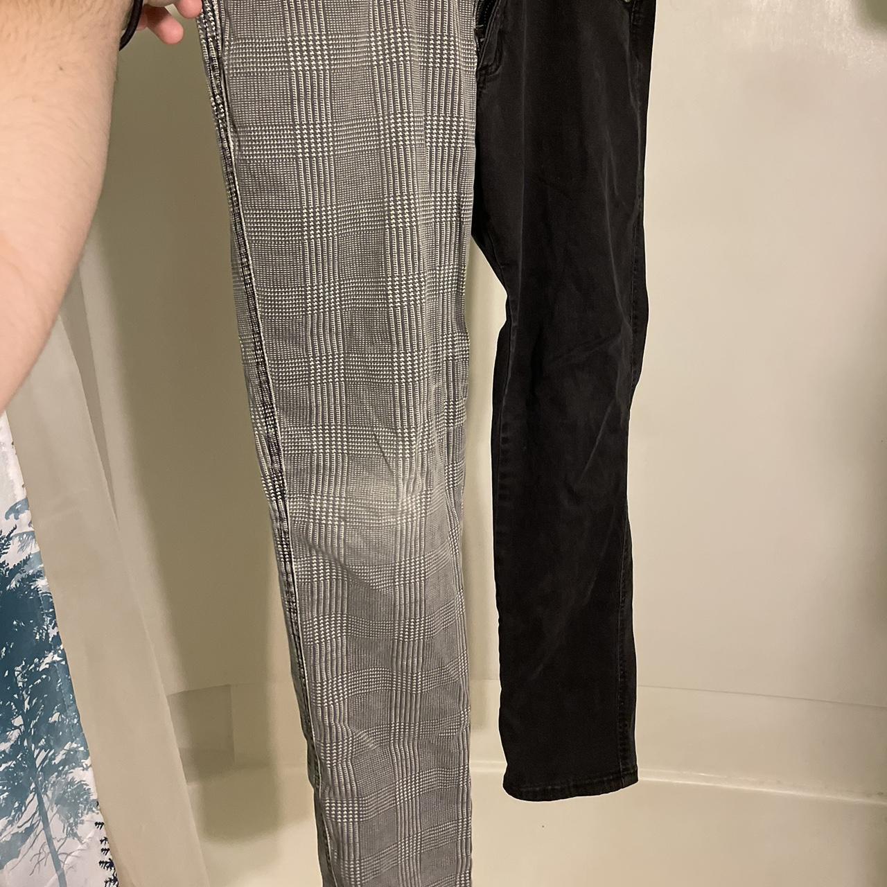 Royal Bones split leg pattern jeans size 36s - well... - Depop