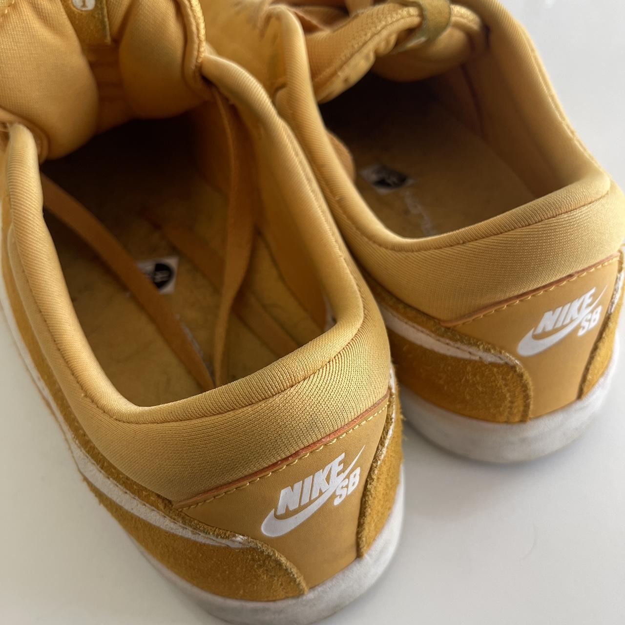Nike Skate Boarding, color mustard and white. - Depop