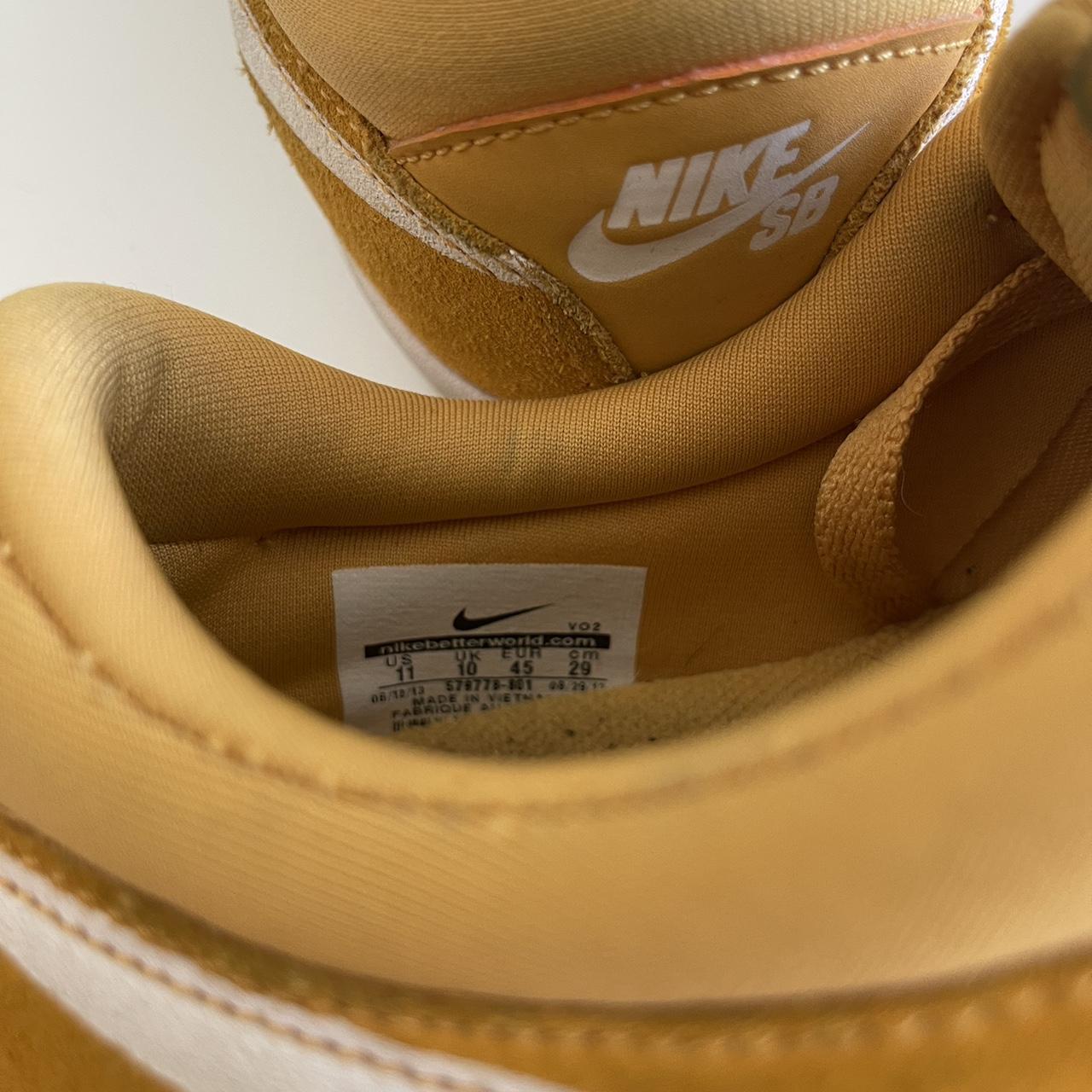 Nike Skate Boarding, color mustard and white. - Depop