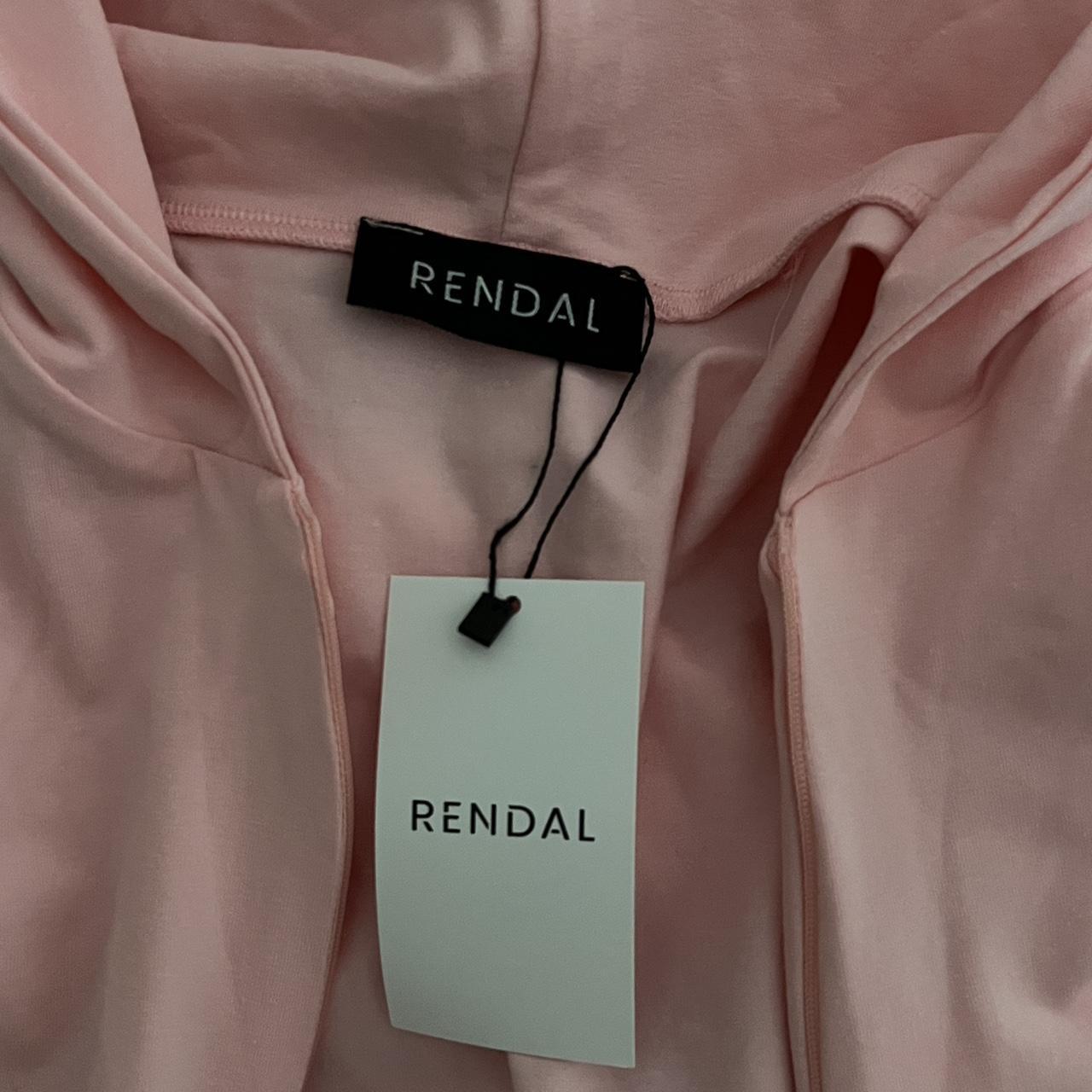 rendal pink zip up top perfect condition still has... - Depop