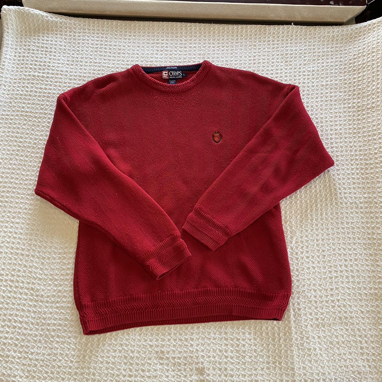 chaps ralph lauren sweater men’s large - Depop