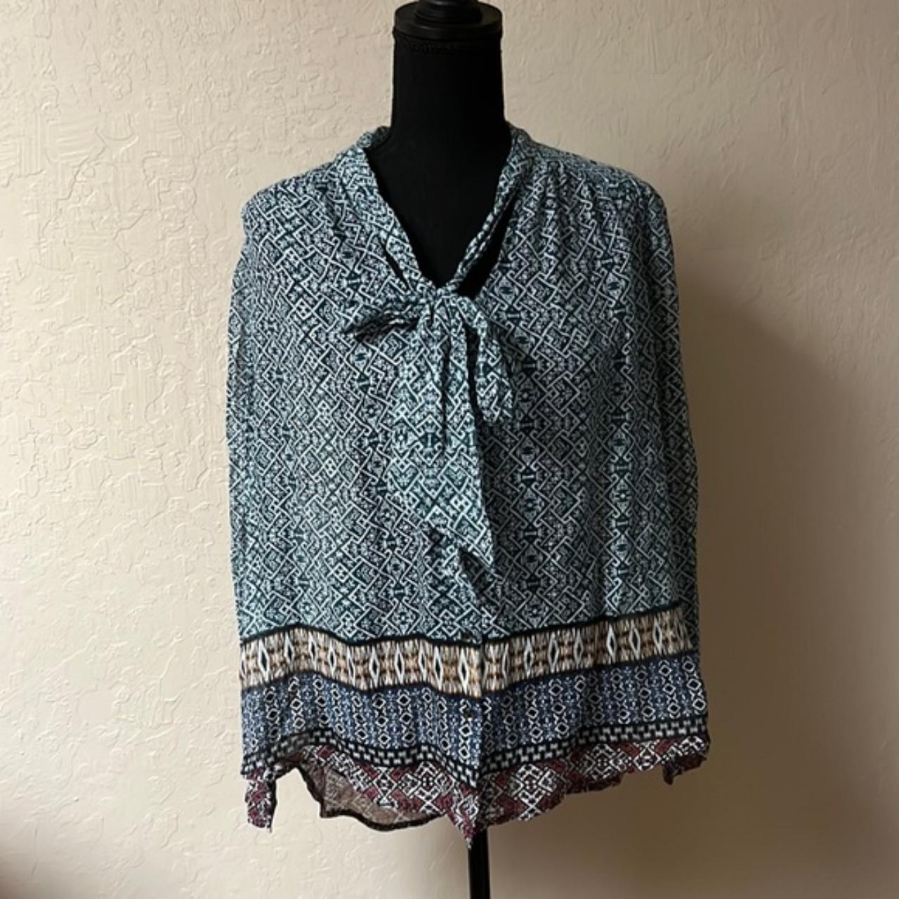 NWT William Rast button up long sleeve blouse size... - Depop