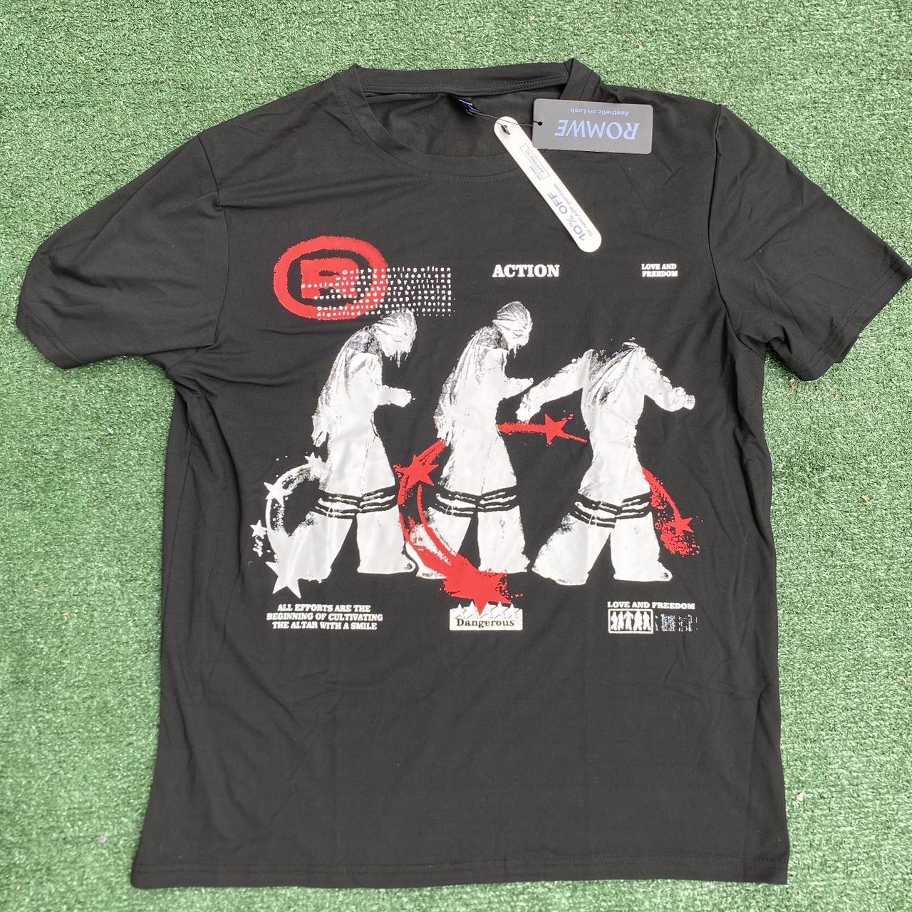 Black and red Ecko Unltd. streetwear t-shirt... - Depop