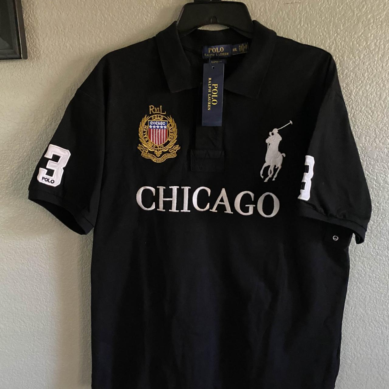 Insane Chicago Polo size XXL Slim fit so it fits... - Depop