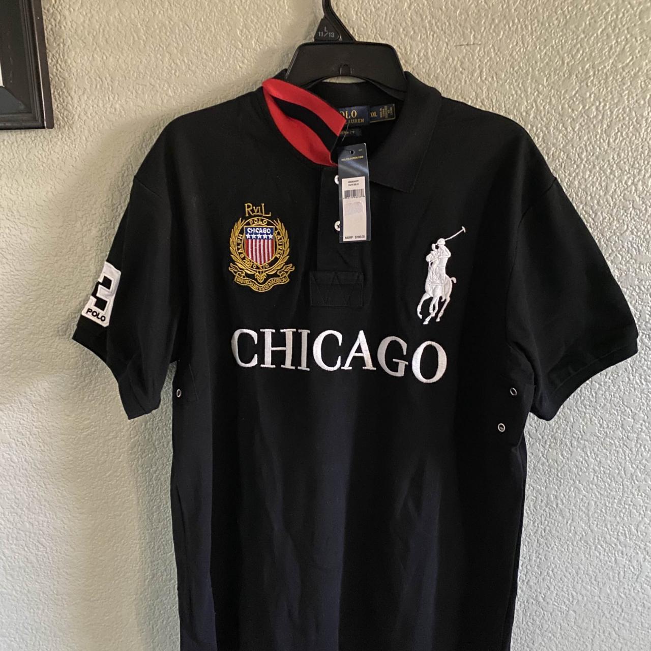 Insane Chicago Polo size XXL Slim fit so it fits... - Depop