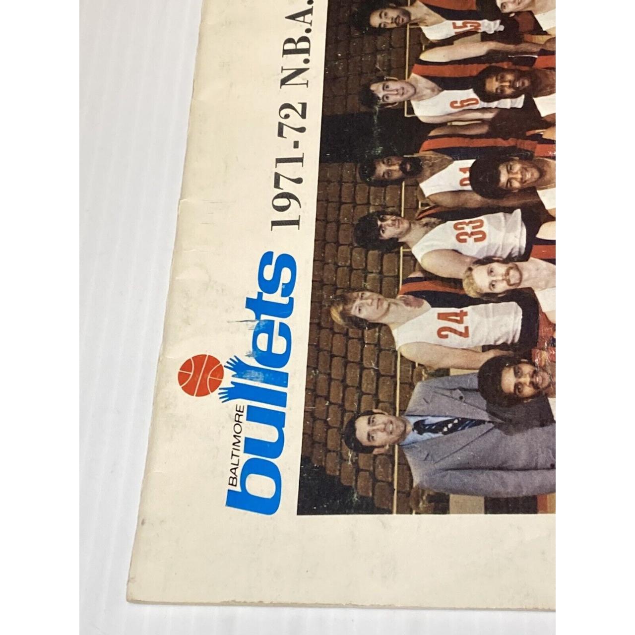 1971 1972 Baltimore Bullets NBA Playoffs Basketball... - Depop