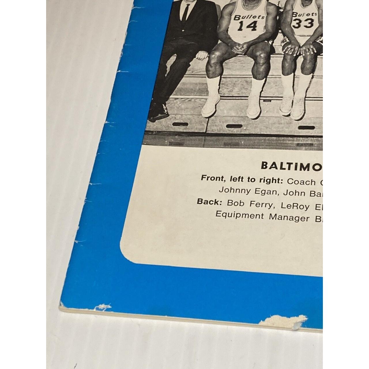 1966-67 BALTIMORE BULLETS PROGRAM VS NEW YORK... - Depop
