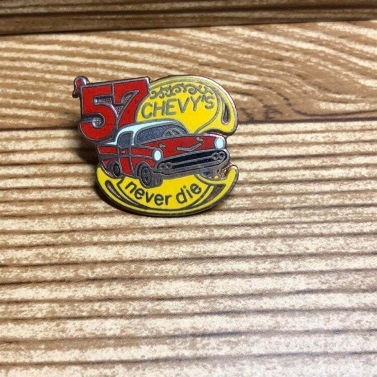 ‘57 Chevy’s Never Die Pin Condition: Good Pre-Owned... - Depop