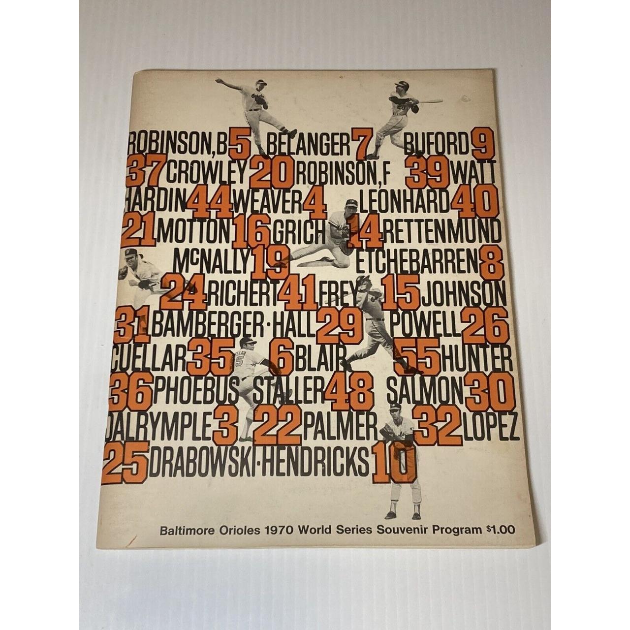 1970 World Series Program - Baltimore Orioles vs.... - Depop
