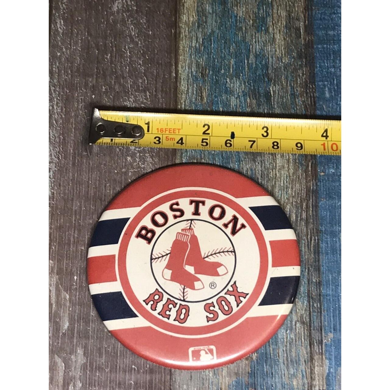 Vintage Boston Red Sox Logo MLB Baseball Large Pin... - Depop