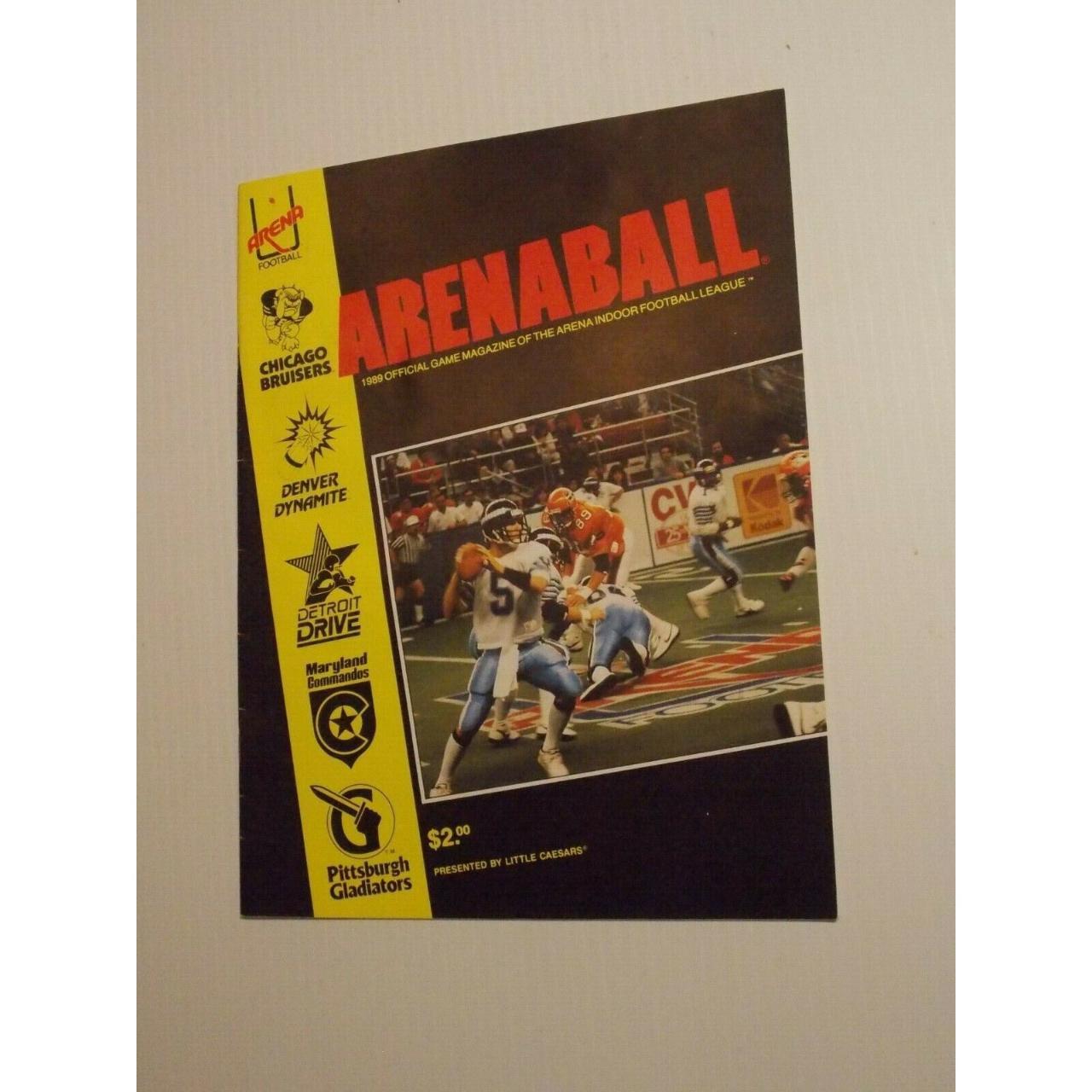 Rare Arena Ball 1989 AFL Program Football Detroit... - Depop