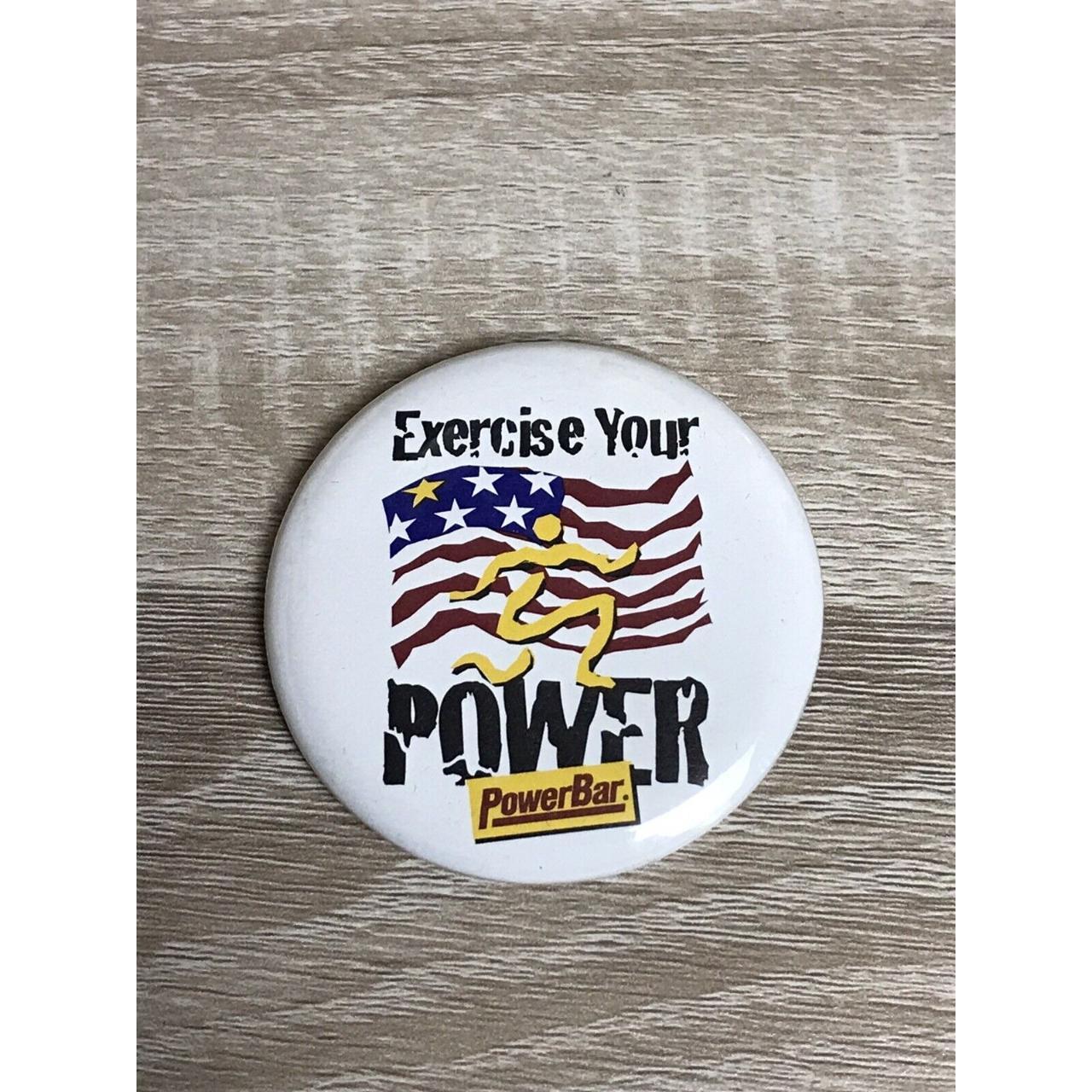 Power Bar Energy Bar vtg pin pinback button exercise... - Depop