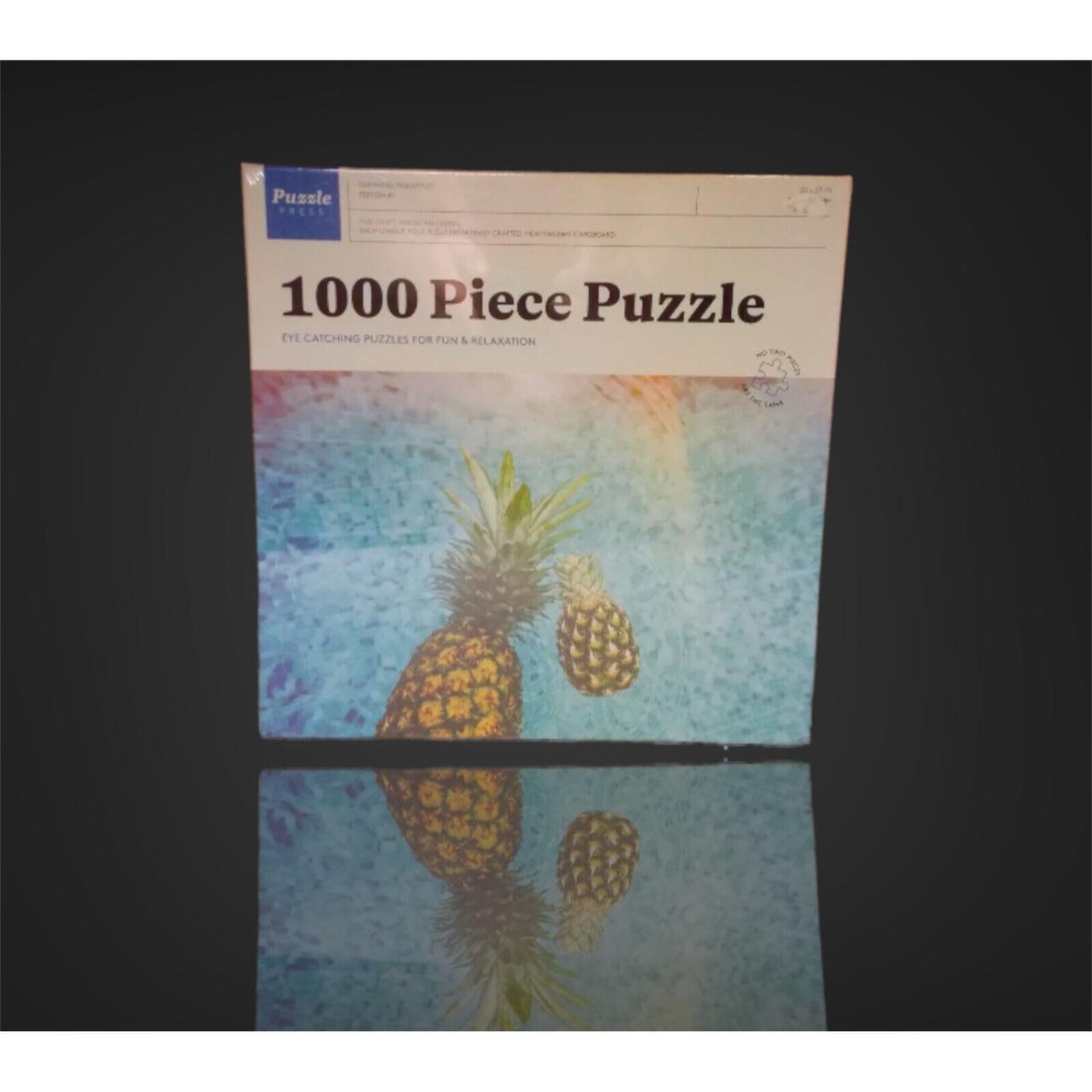 Puzzle Press Swimming Pineapples 1000 Piece Jigsaw... - Depop