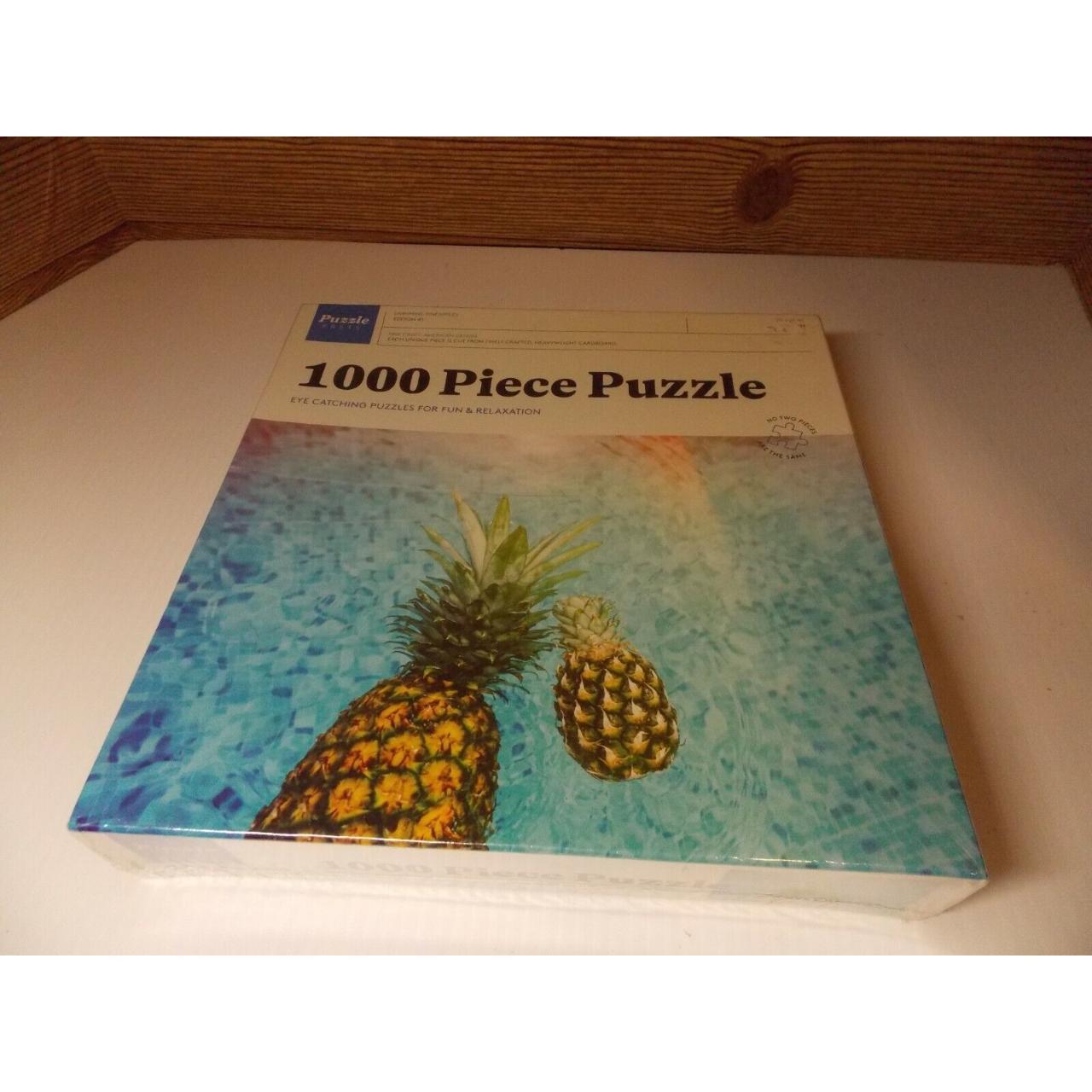 Puzzle Press Swimming Pineapples 1000 Piece Jigsaw... - Depop