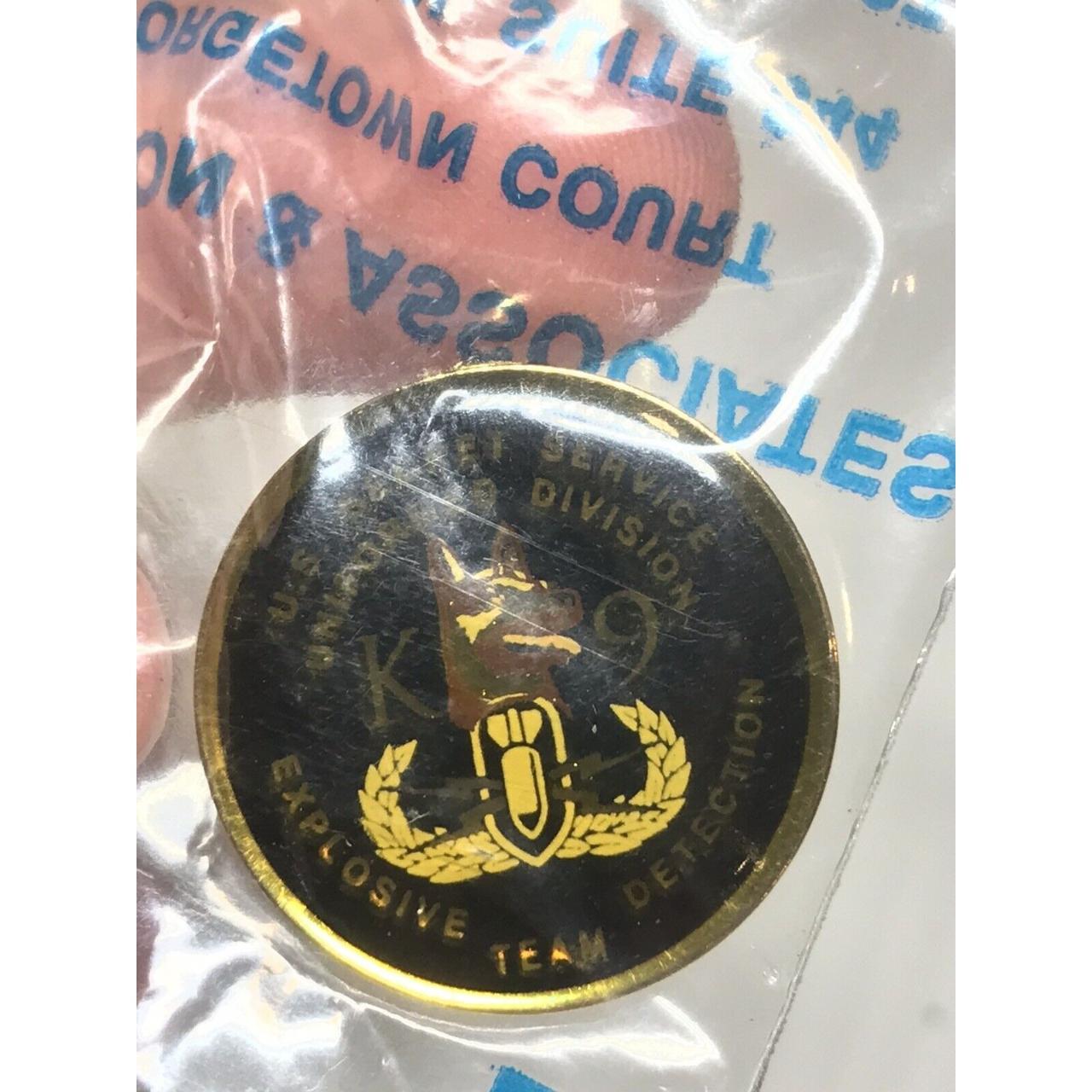 K9 Secret Service EOD K9 pin lapel VERY RARE. New... - Depop