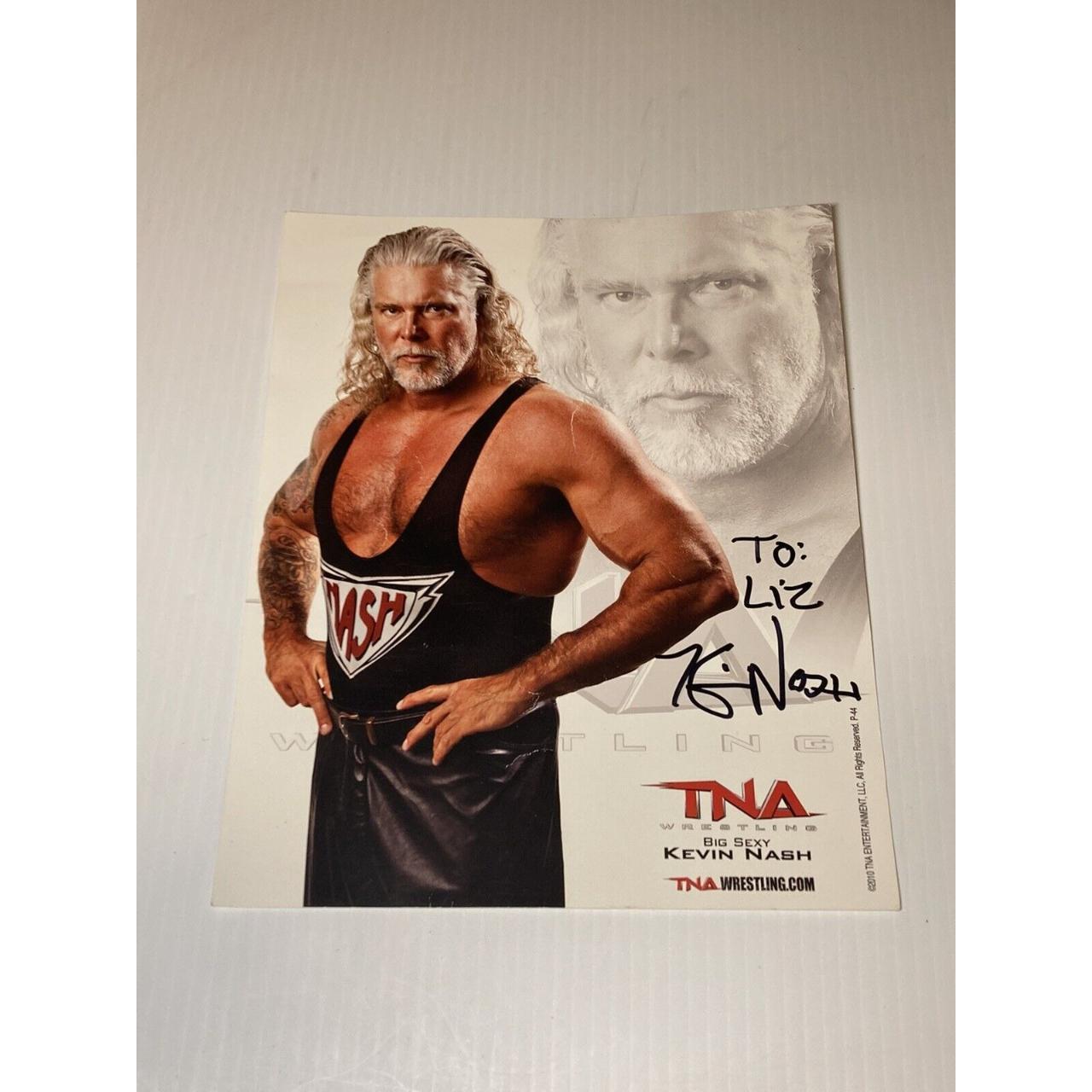 KEVIN NASH SIGNED 8X10 TNA WRESTLING PROMO PHOTO ... - Depop