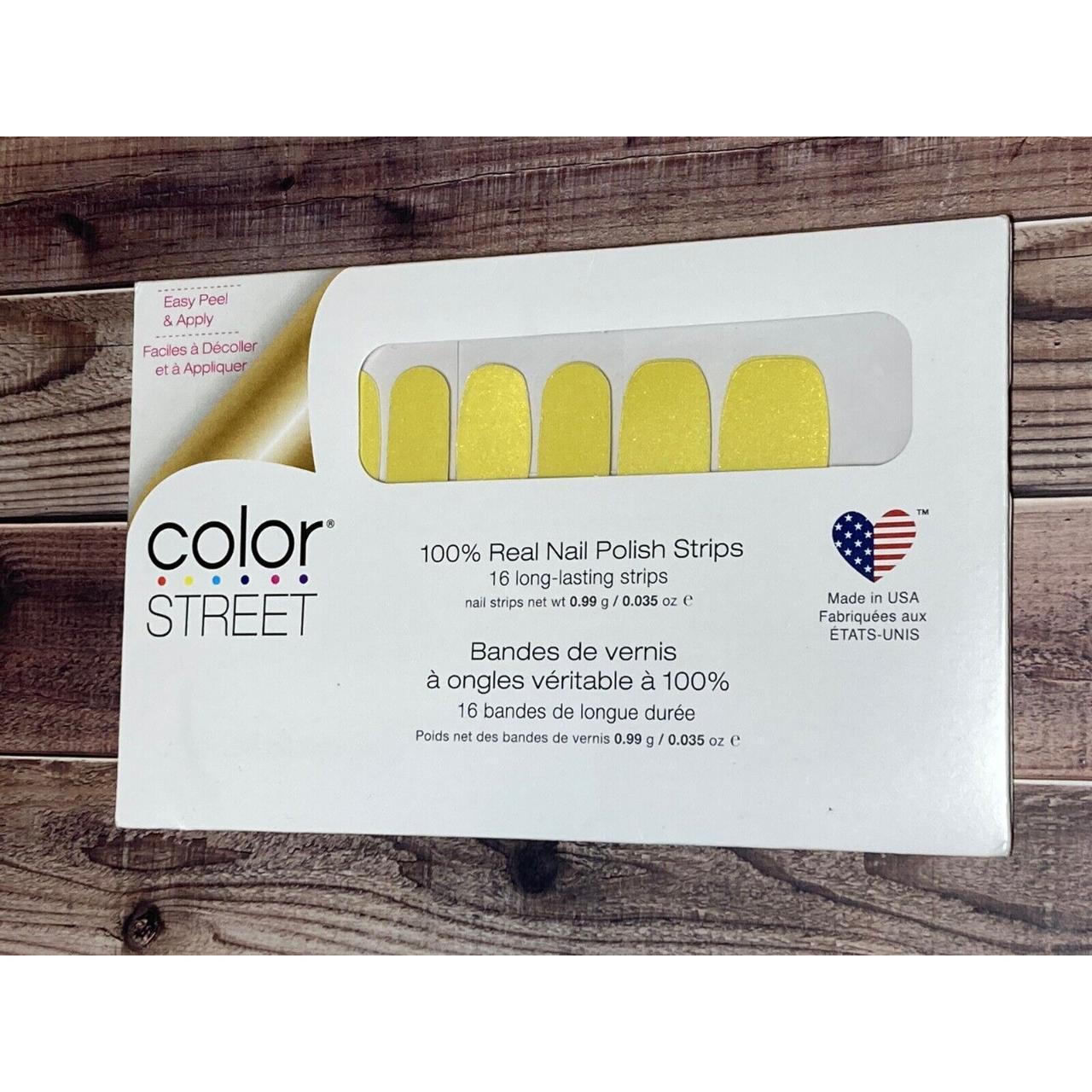 Color Street Nail Strips Lemon Beat Drop Yellow... - Depop