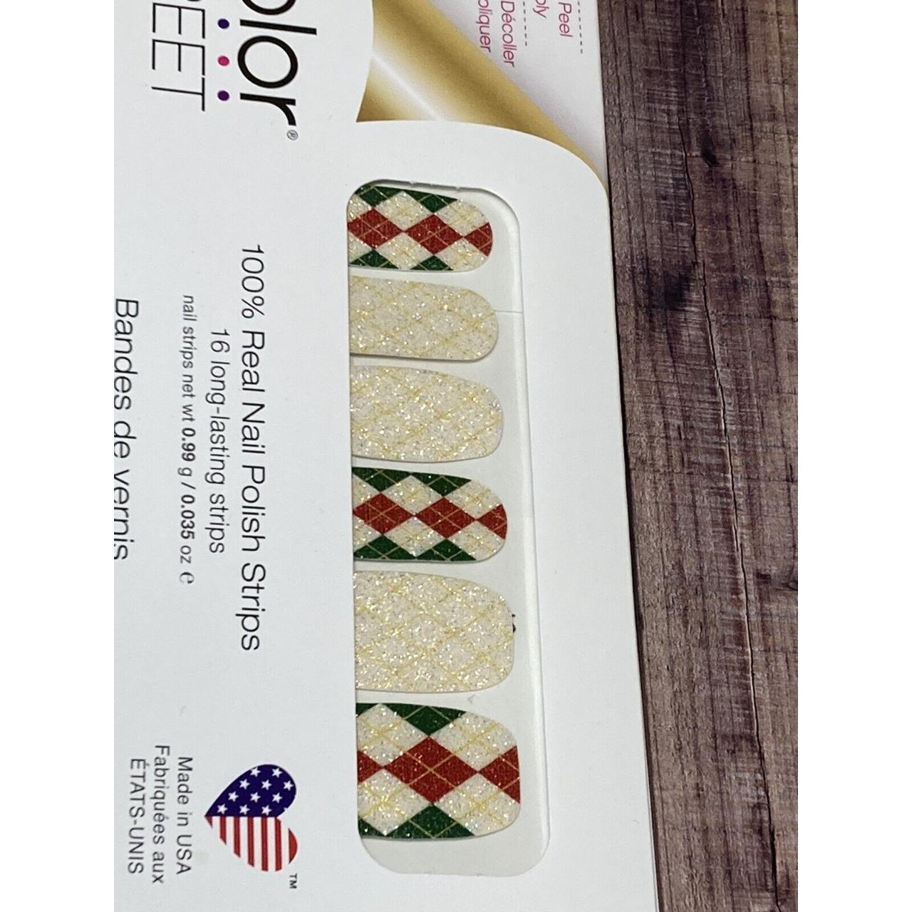 Color Street CHECKING IT TWICE plaid Nail Polish... - Depop