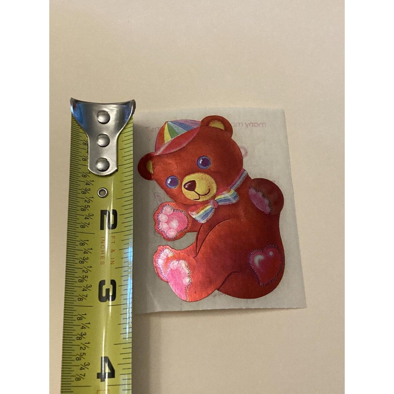 Vintage 1980s Lisa Frank Bear Sticker -... - Depop