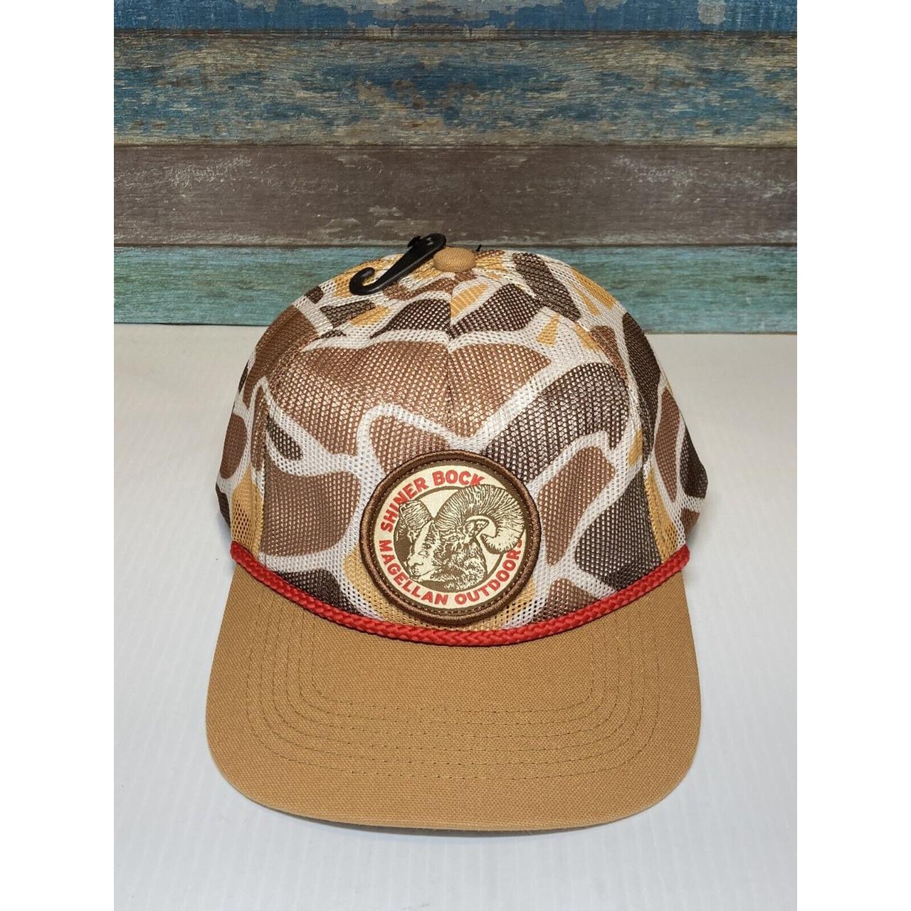 Shiner Bock Hat Cap Snap Back Mallard Tan Camo... - Depop