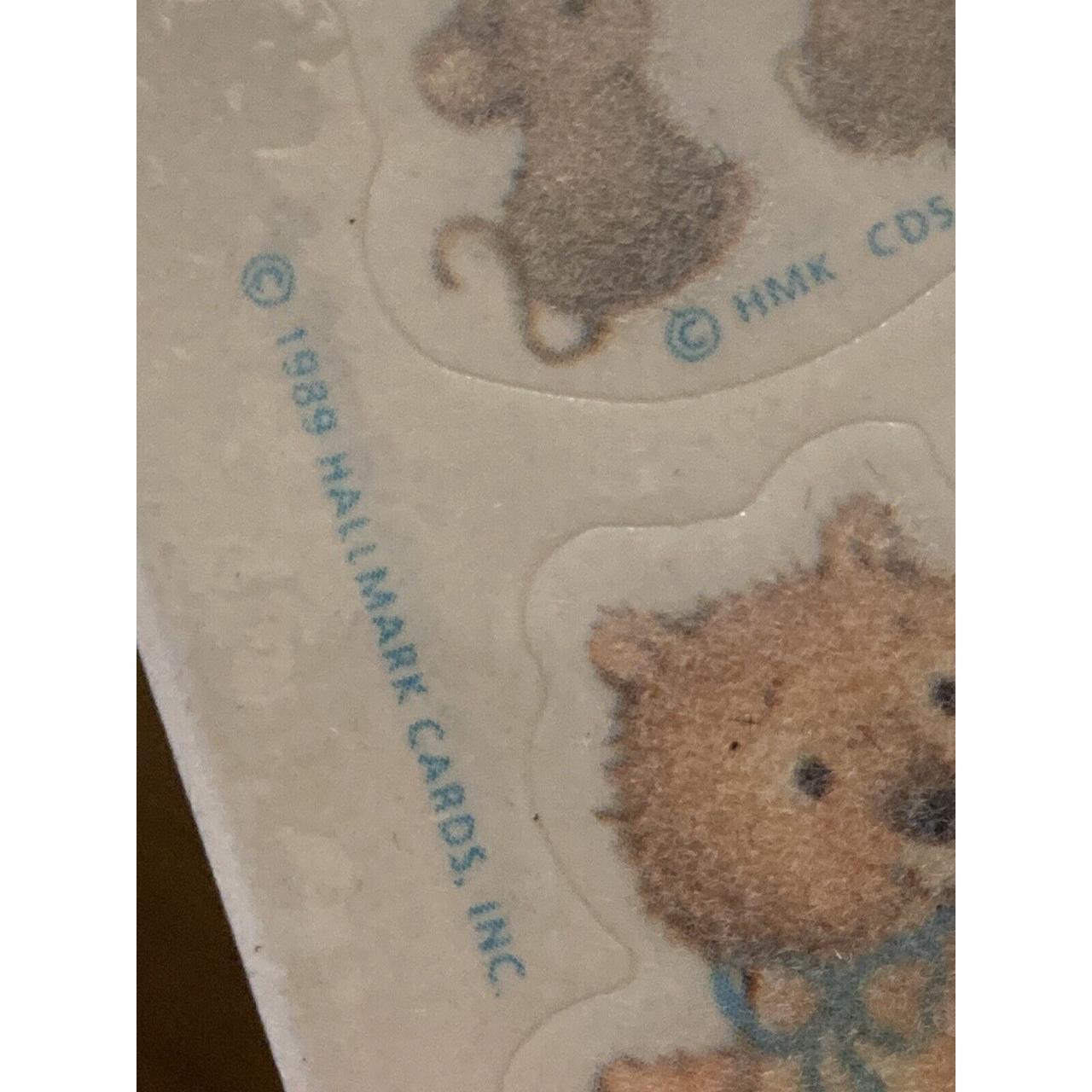 Vtg 1989 Hallmark Special Stickers Fuzzy Texture... - Depop