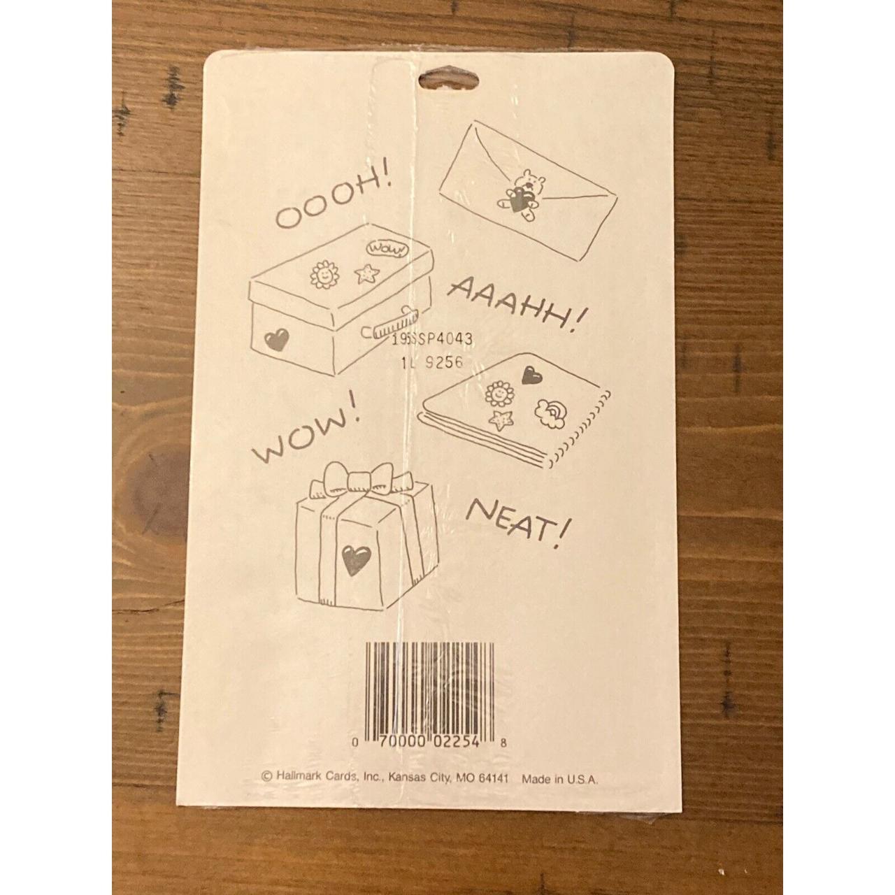 Vtg 1989 Hallmark Special Stickers Fuzzy Texture... - Depop