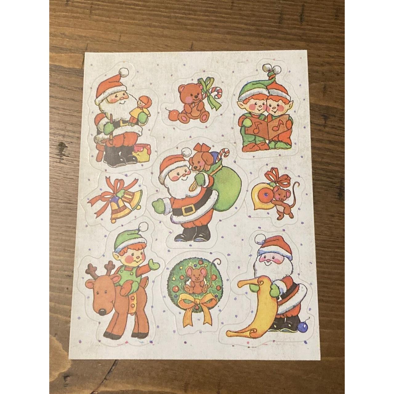 Vintage Russ Stickers Christmas Santa Claus Elf... - Depop
