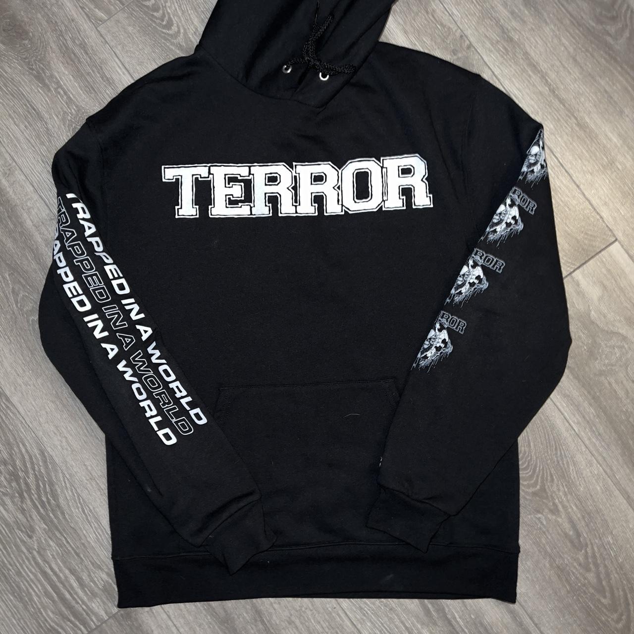 Terror Trapped in a World Hoodie #hardcore... - Depop
