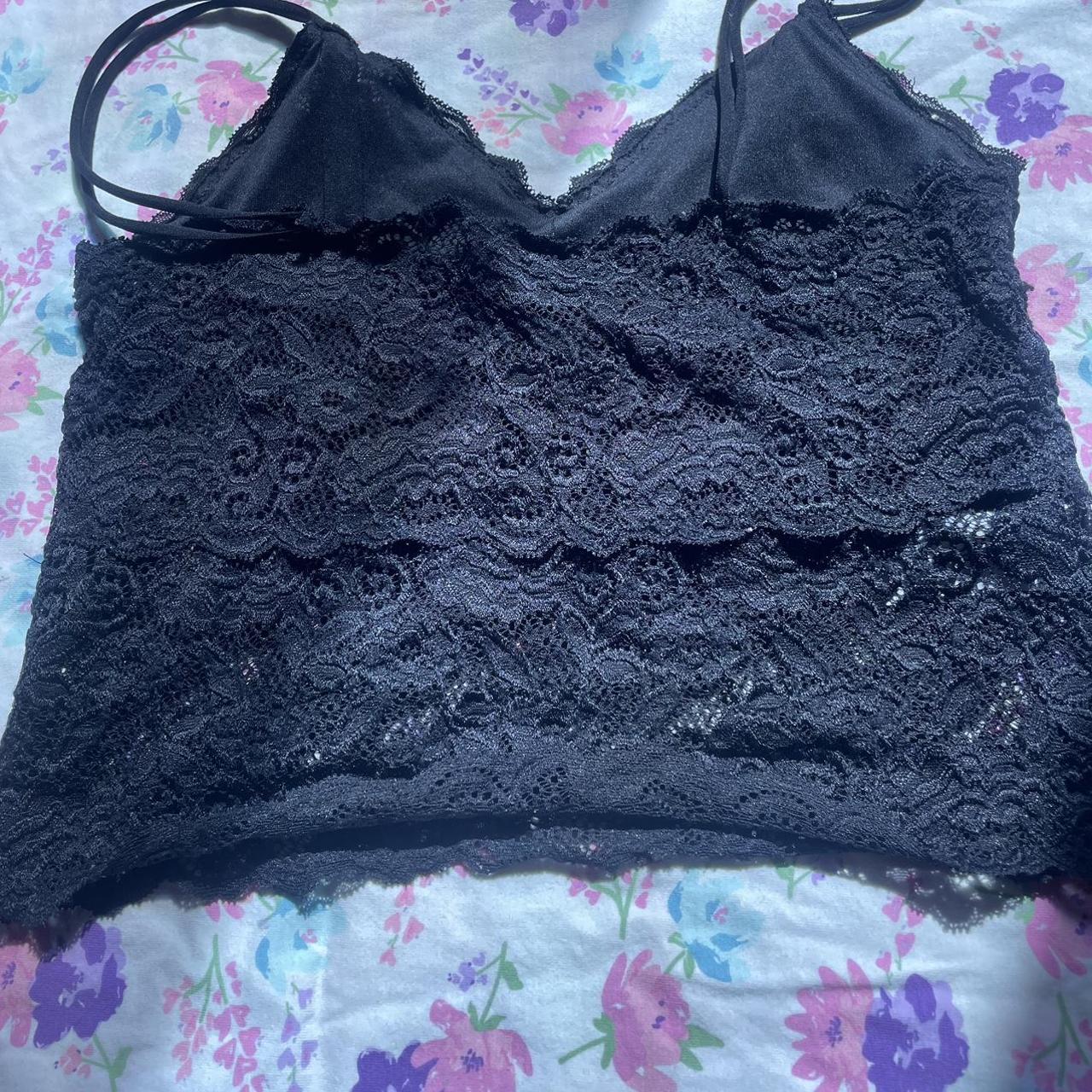NEW KATHY| BLACK LACE TINK TOP - Depop