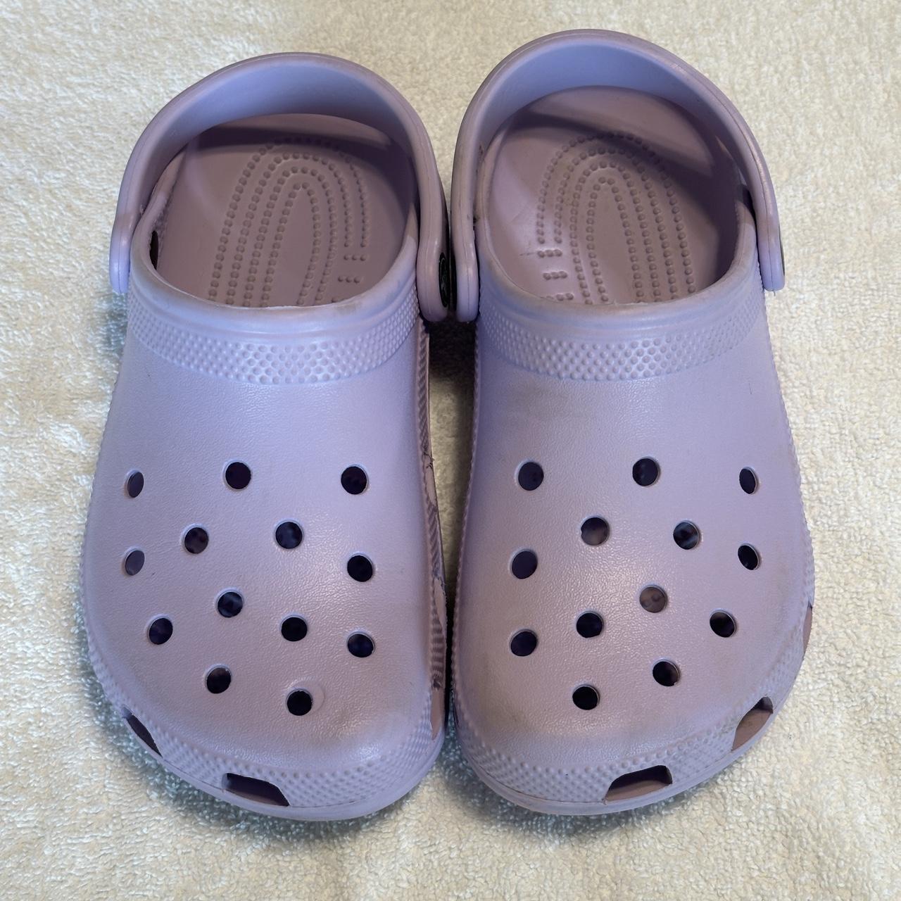 lavender crocs, lightly worn. i have more crocs on... - Depop