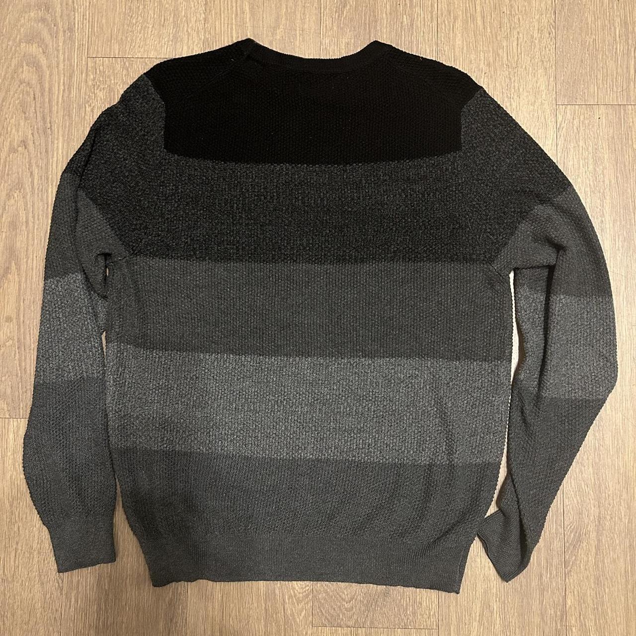 Men’s grey and black sweater. Size medium.... - Depop