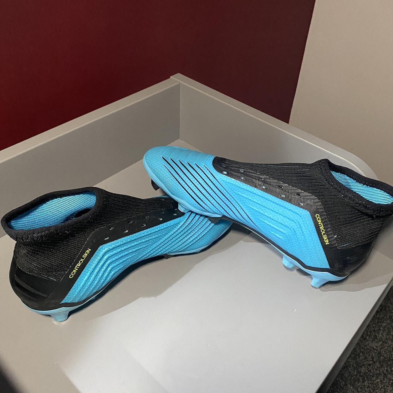 Light blue Adidas predator football boots size... - Depop